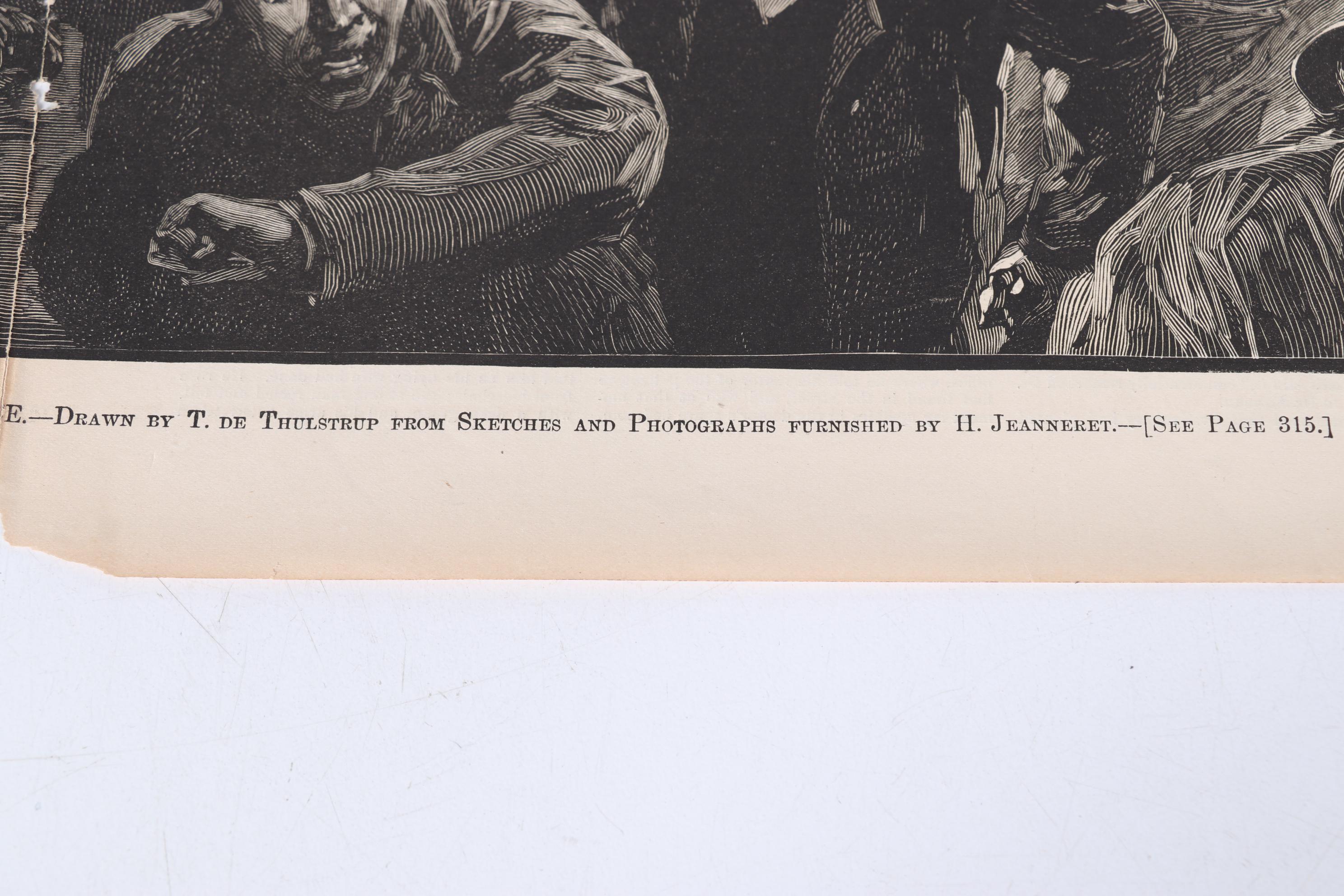 Harper's Weekly Two-Page Woodcut Print "The Anarchist Riot in Chicago ...