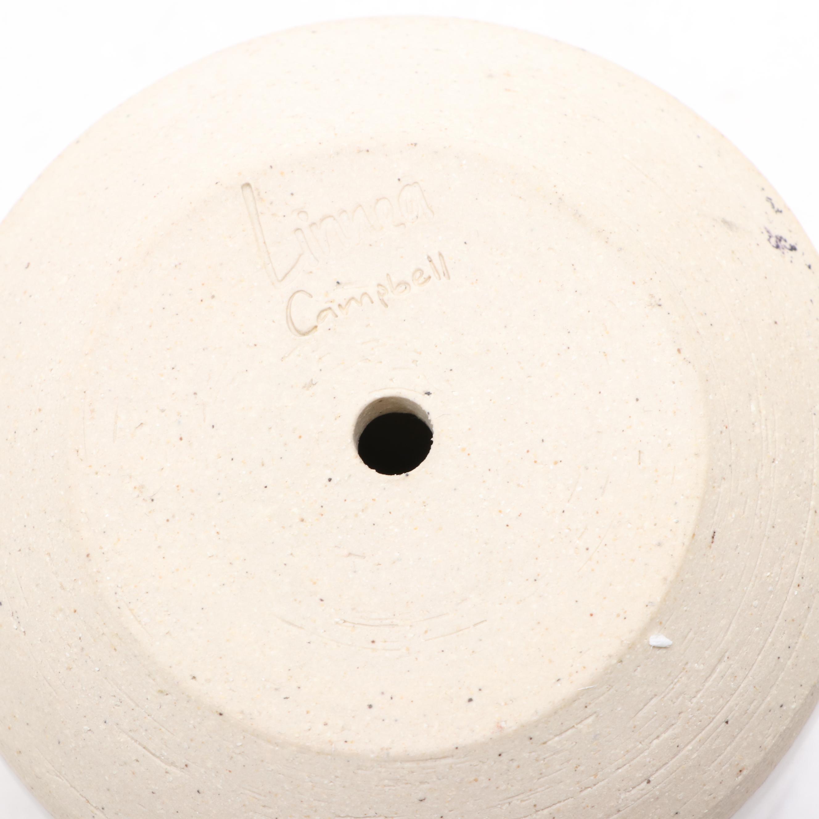 Linnea Campbell Planter with Art Nouveau Style Ceramic Vase | EBTH