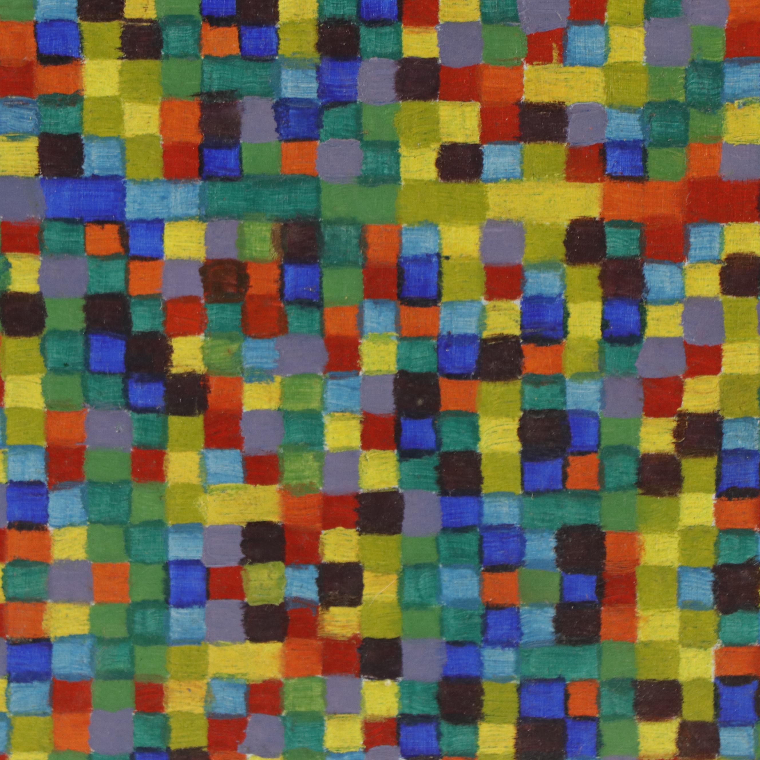 Charles Holman Op Art Ink Painting, 1981 | Everything But The House