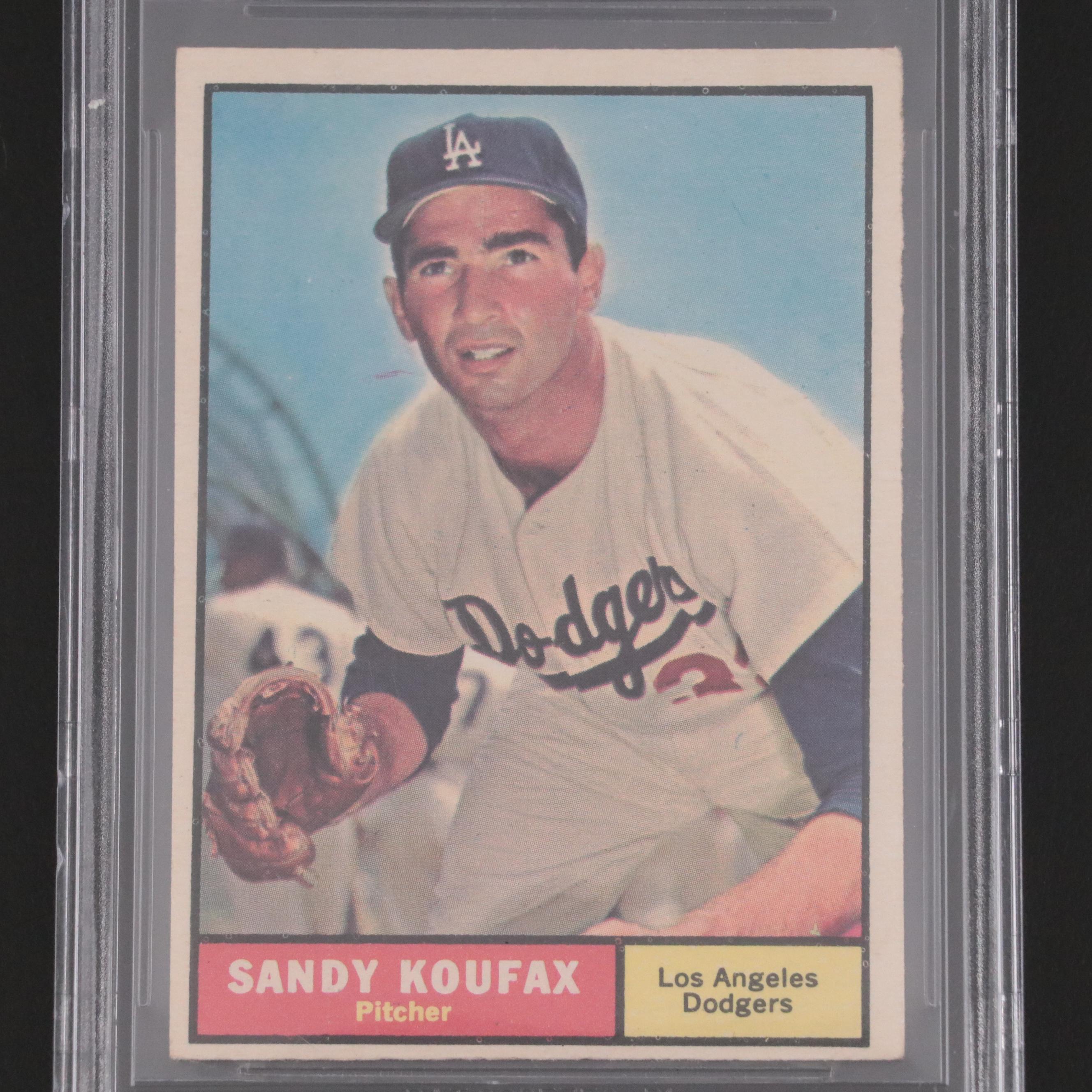 1961 Topps Sandy Koufax #344 Graded Beckett 5.5 Baseball Card | EBTH