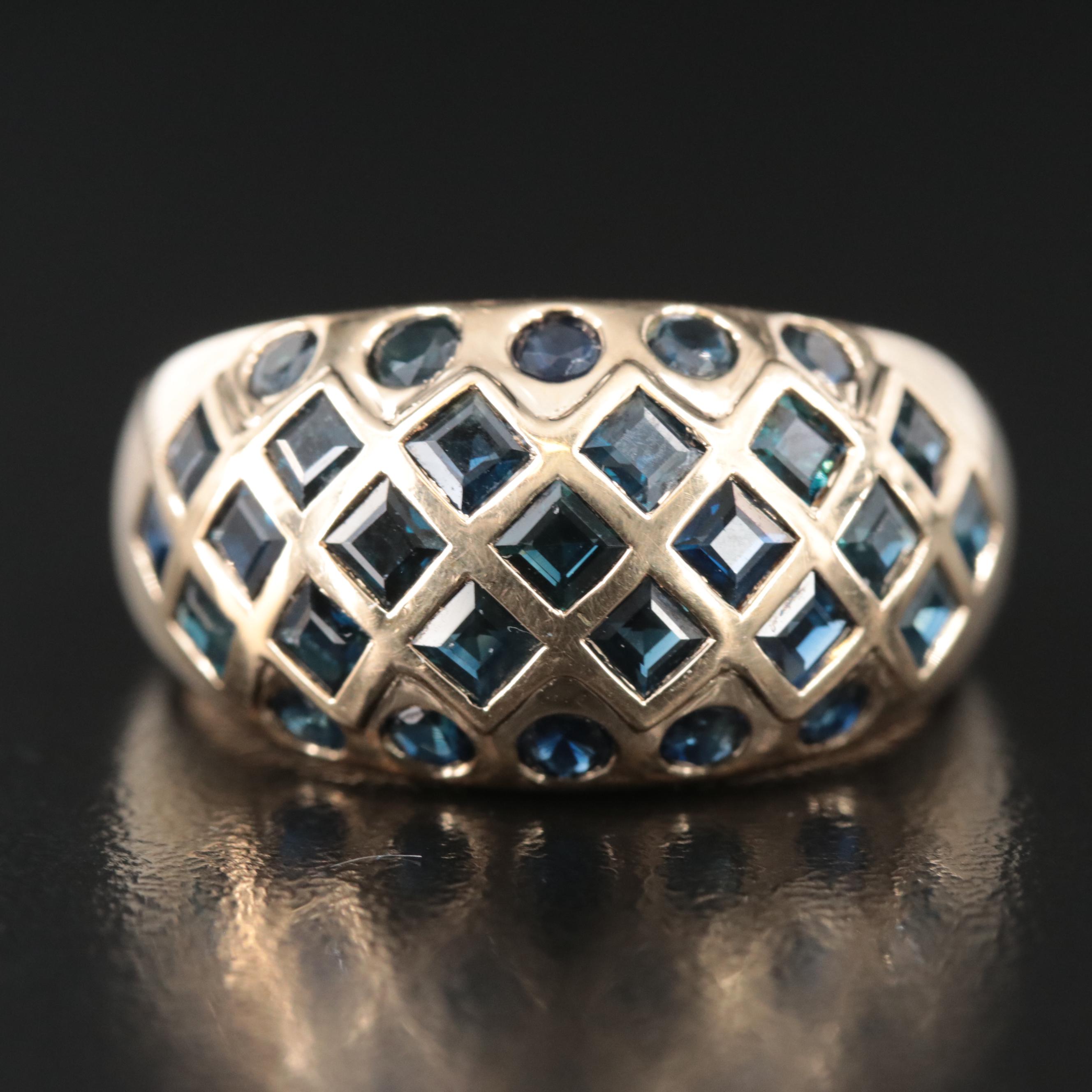 14K Sapphire Dome Ring | EBTH