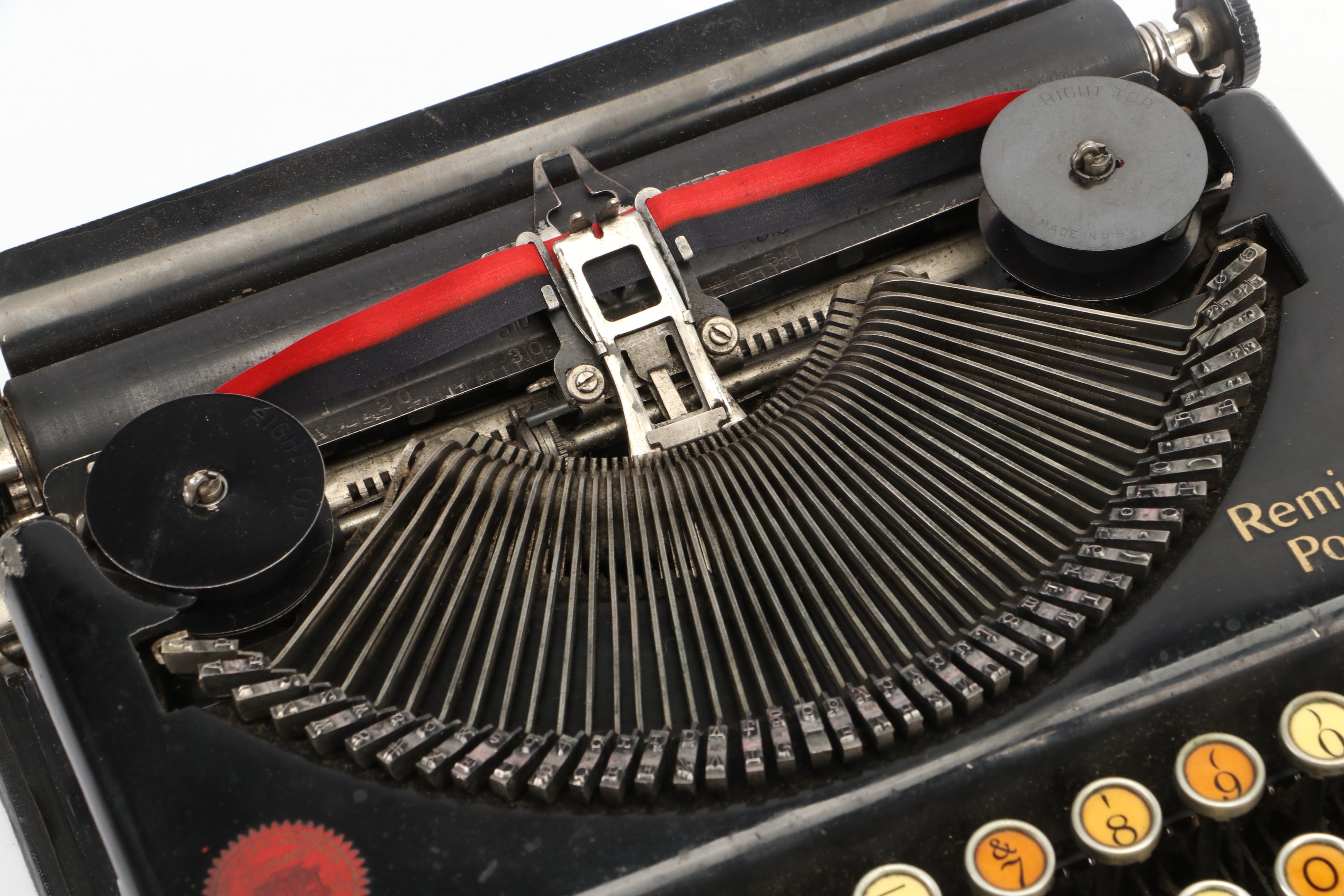 Remington Model 1 Portable Typewriter with Case, Early to Mid-20th ...