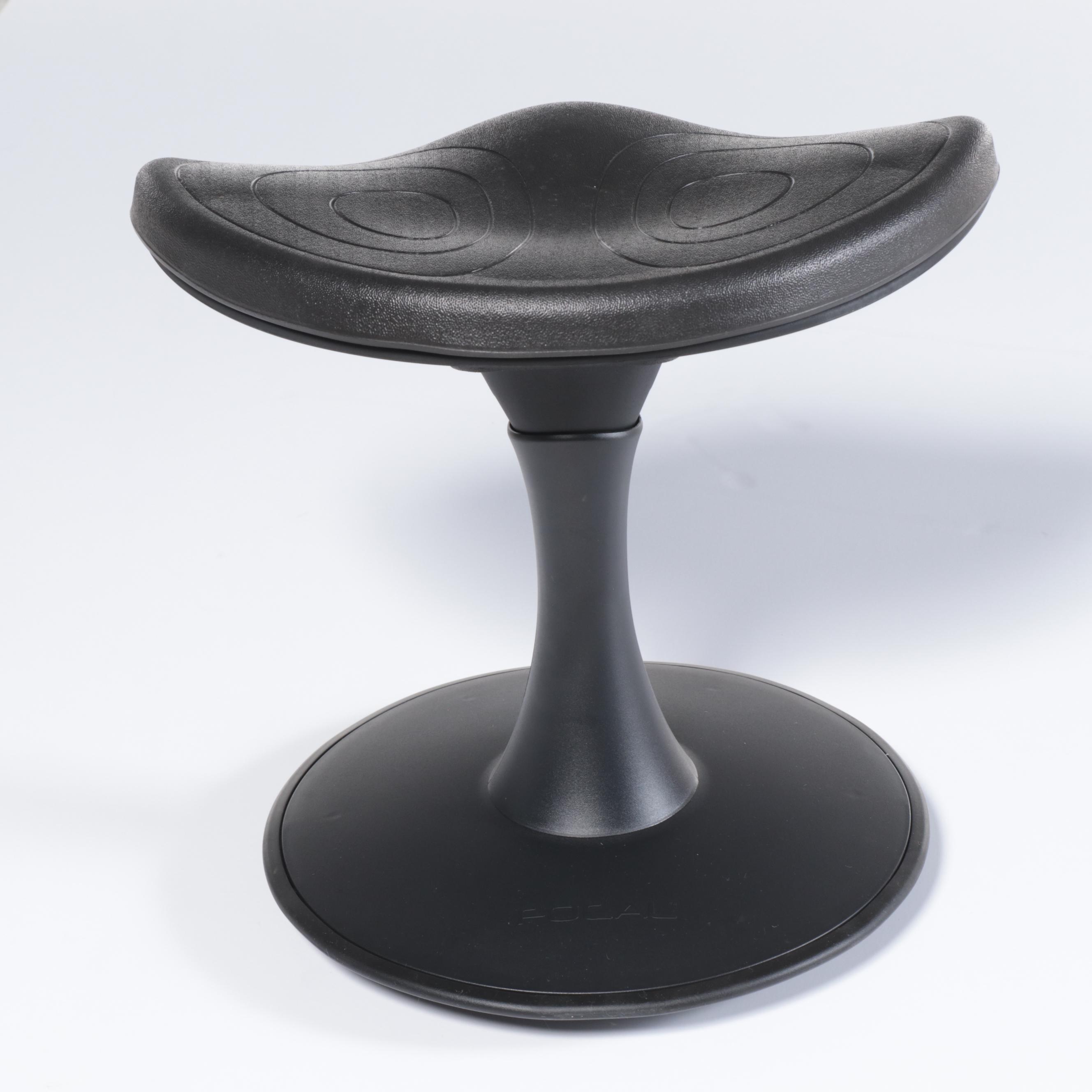 Two Mayline and Safco 14" Focal Fidget Active Seating Stools in Black ...