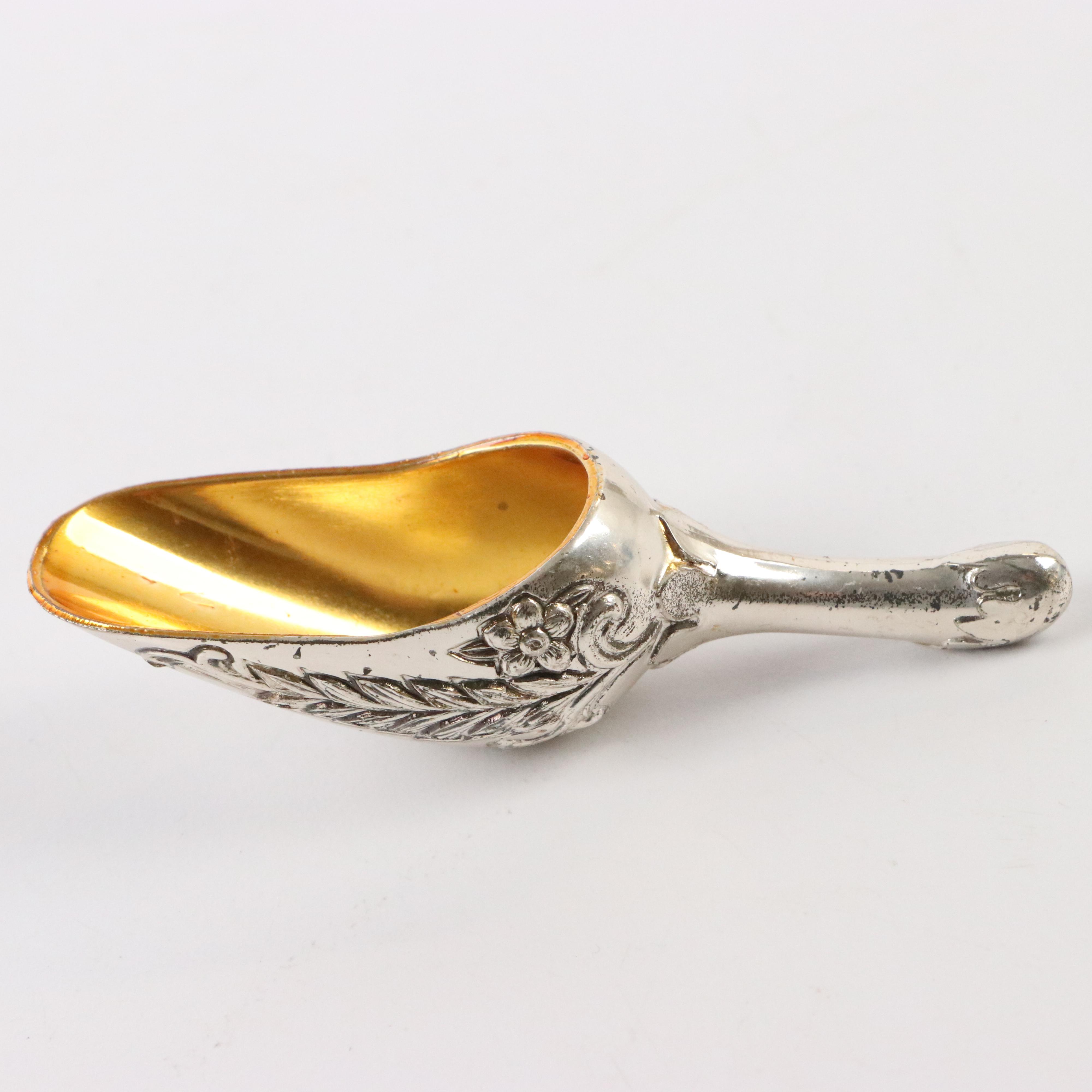 Gerity "Georgian" Silver Plate Punch Bowl Ladle and F.B. Rogers Sugar ...