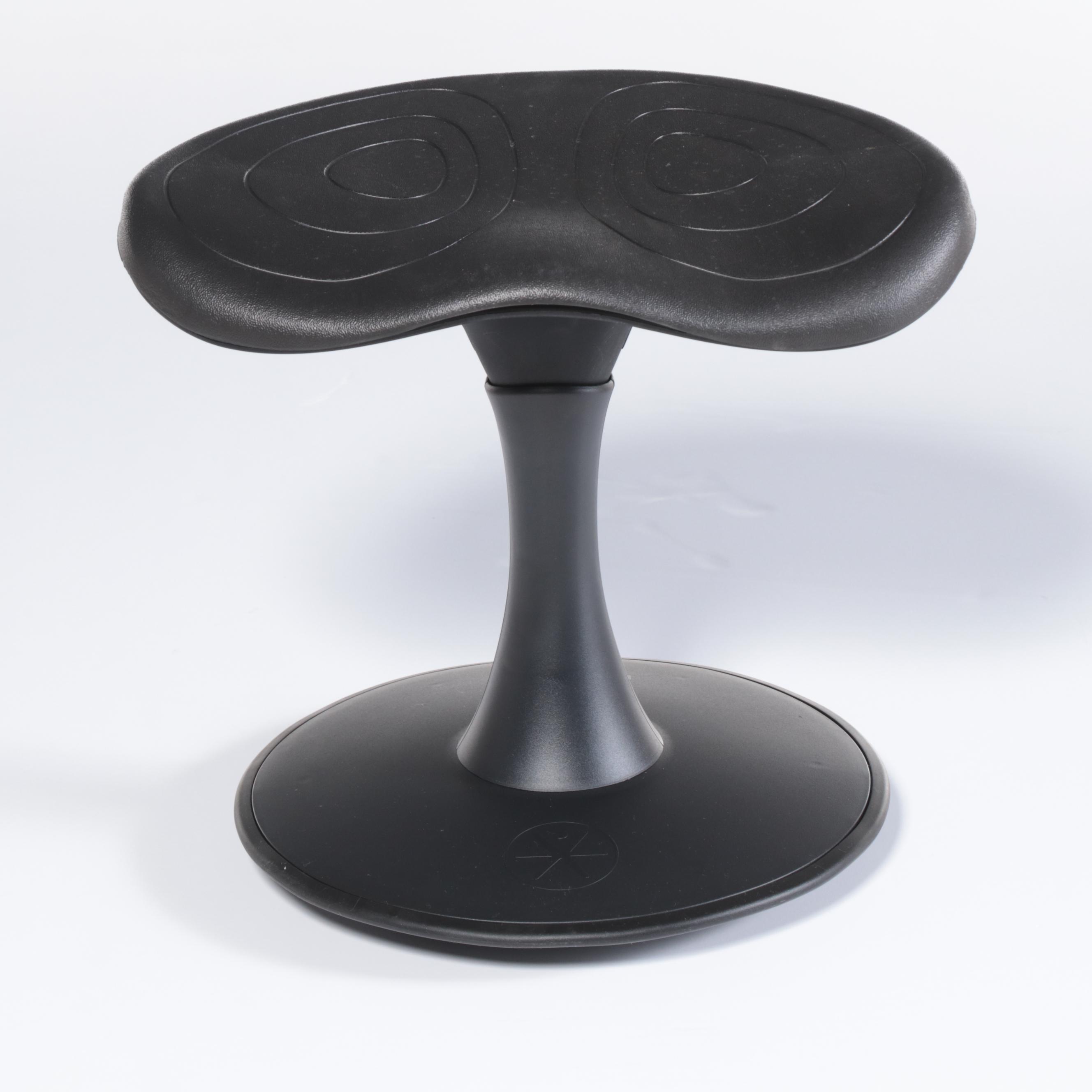 Two Mayline and Safco 14" Focal Fidget Active Seating Stools in Black ...