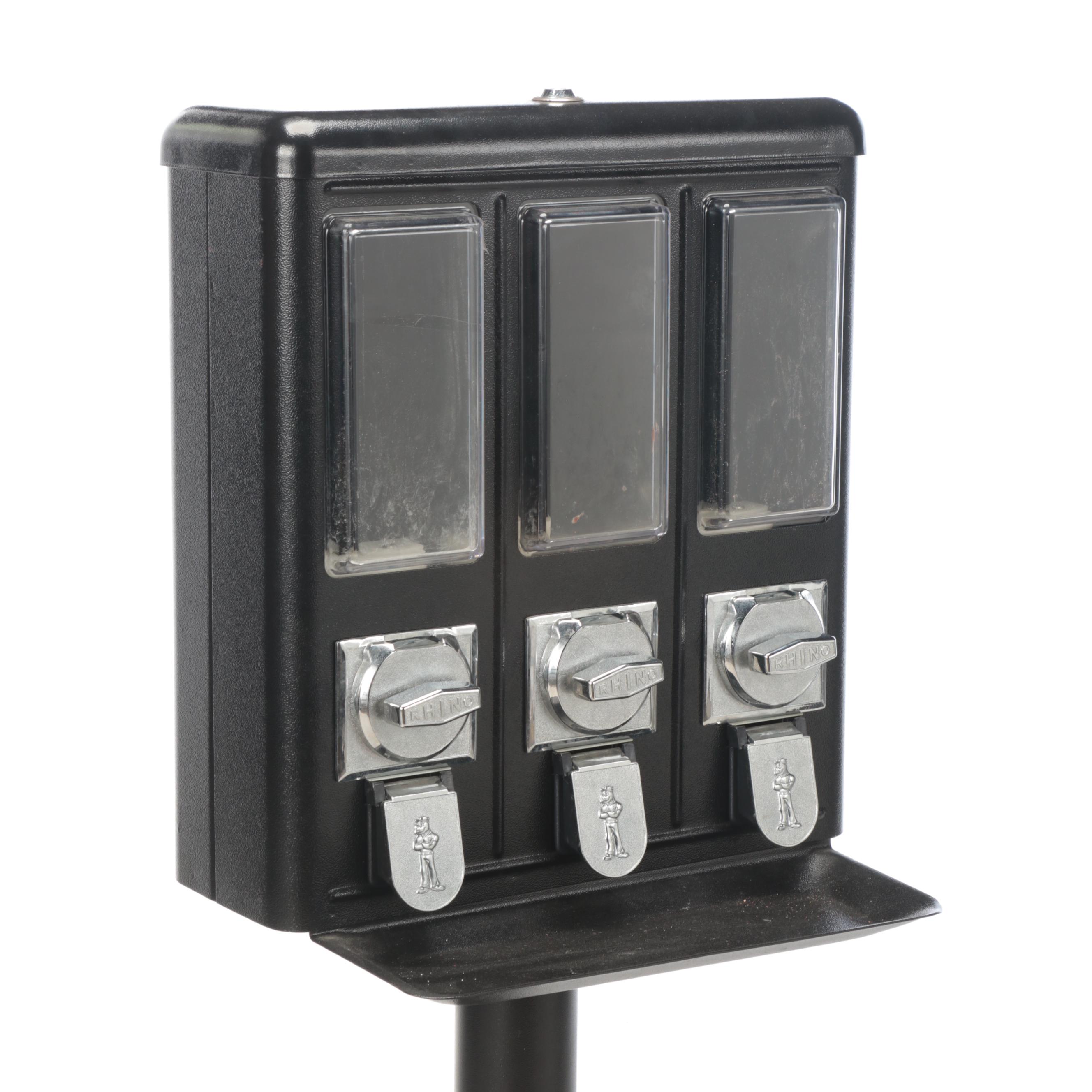Rhino Triple Vend Candy Dispensing Machines with Key | EBTH