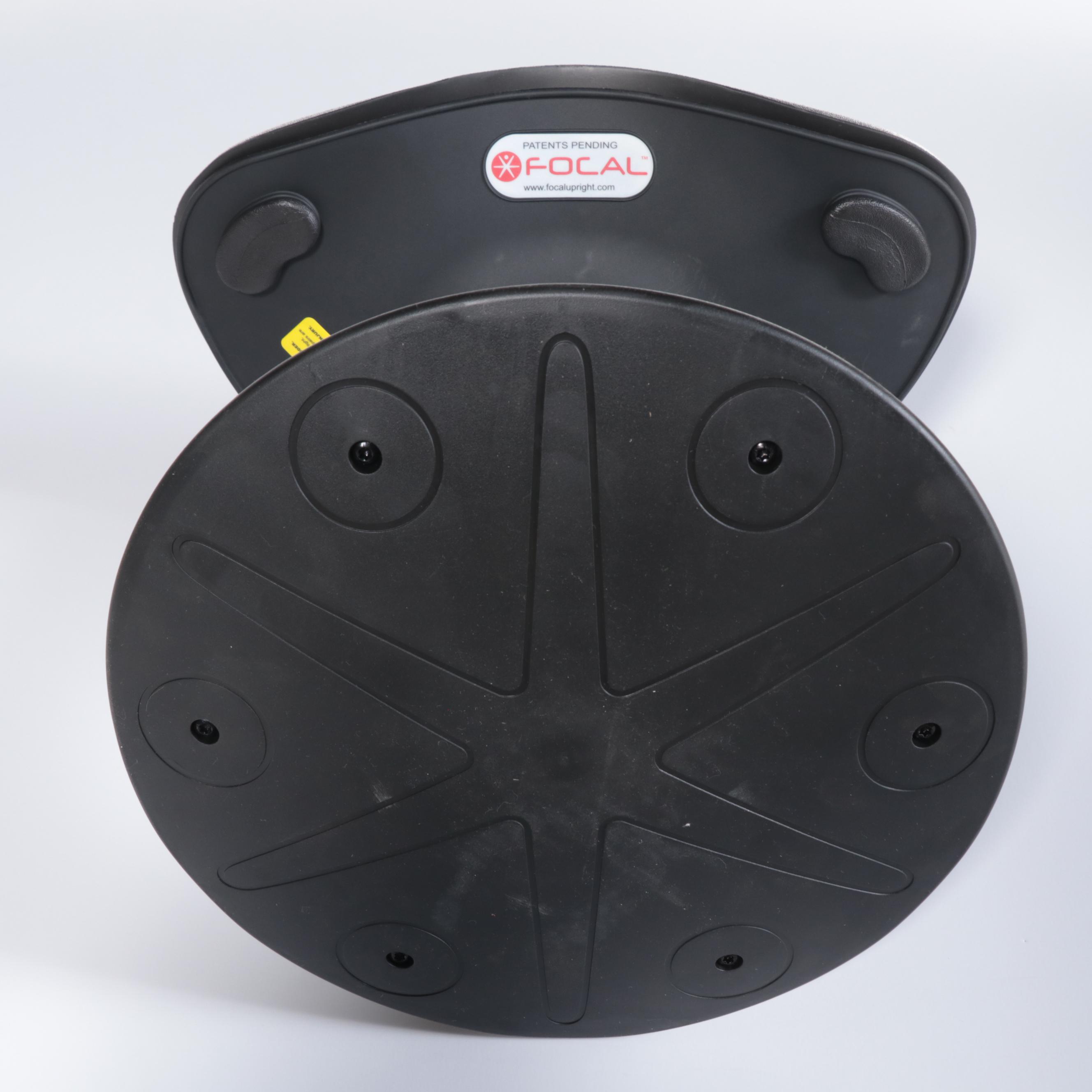 Two Mayline and Safco 14" Focal Fidget Active Seating Stools in Black ...