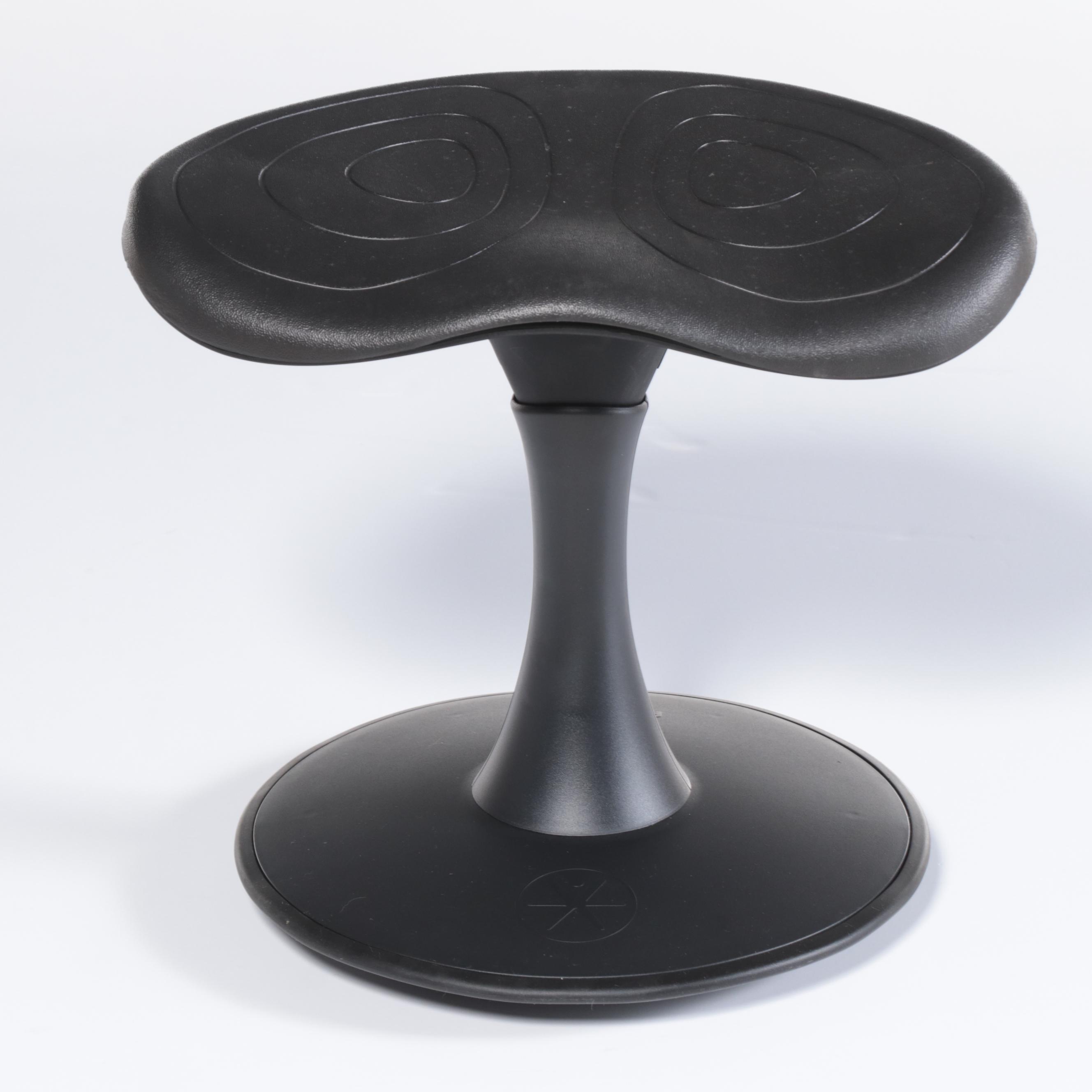Four Mayline and Safco 14" Focal Fidget Active Seating Stools in Black ...