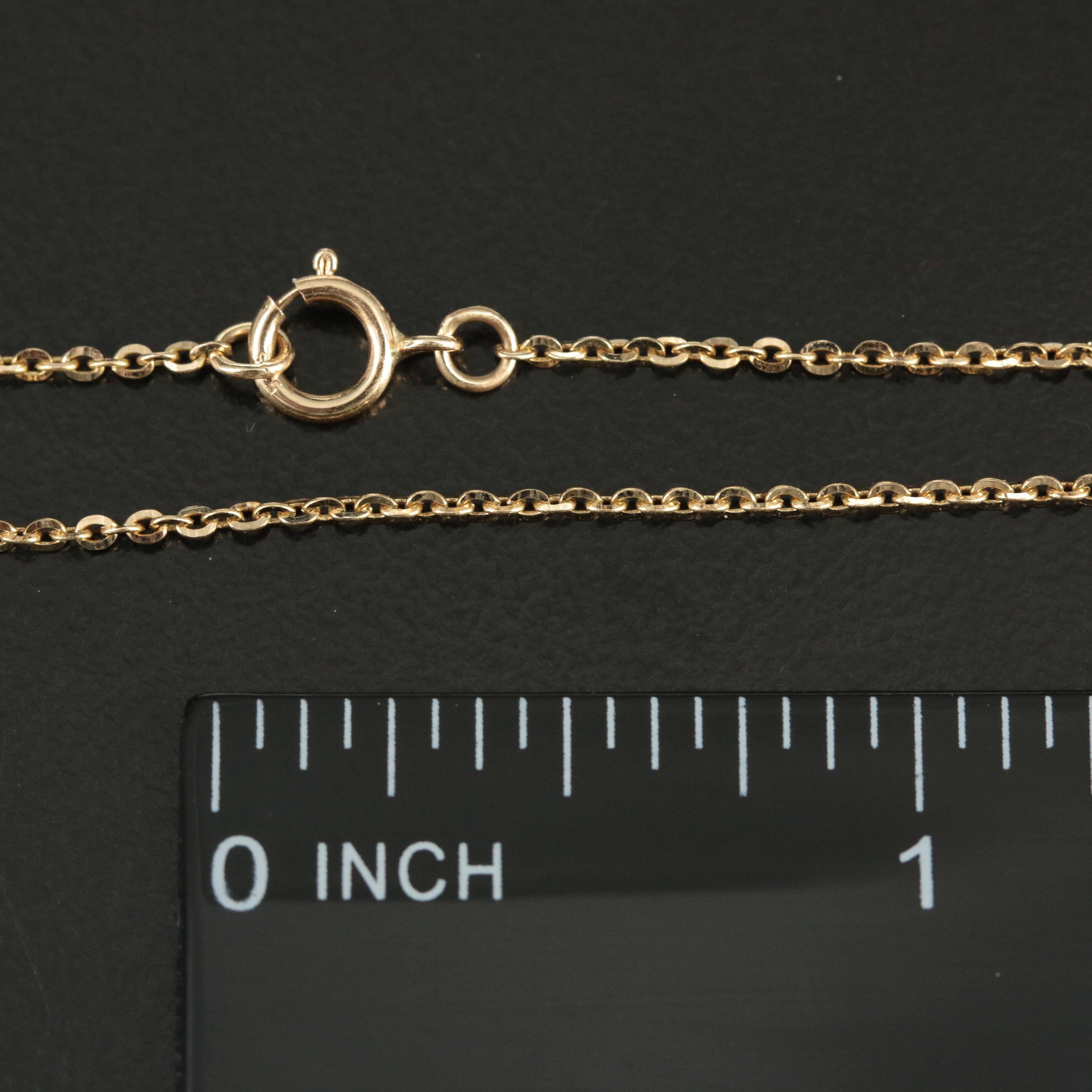 14K Cable Chain Necklace | EBTH