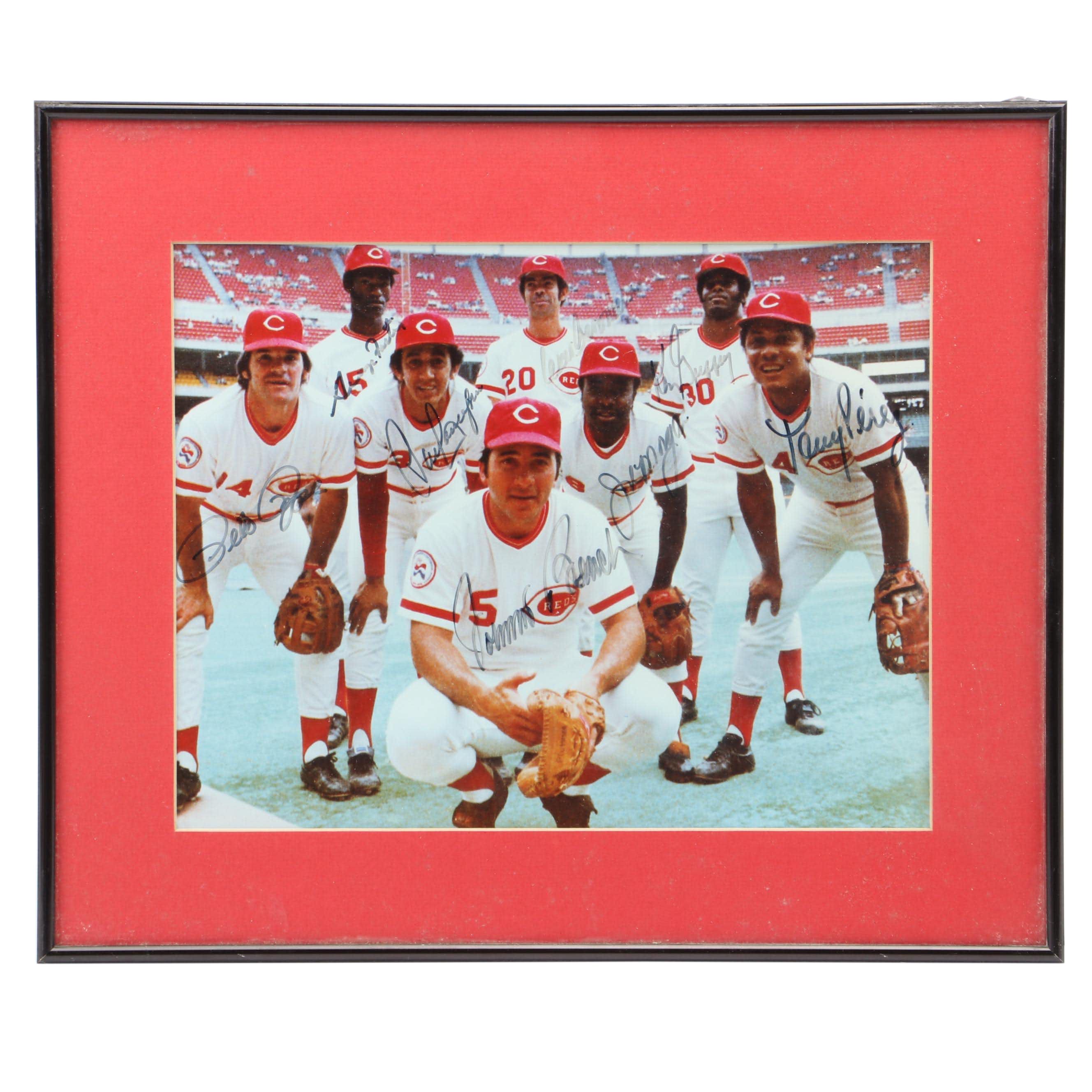 Cincinnati Reds "The Great 8" Signed Print Featuring Pete Rose, and ...