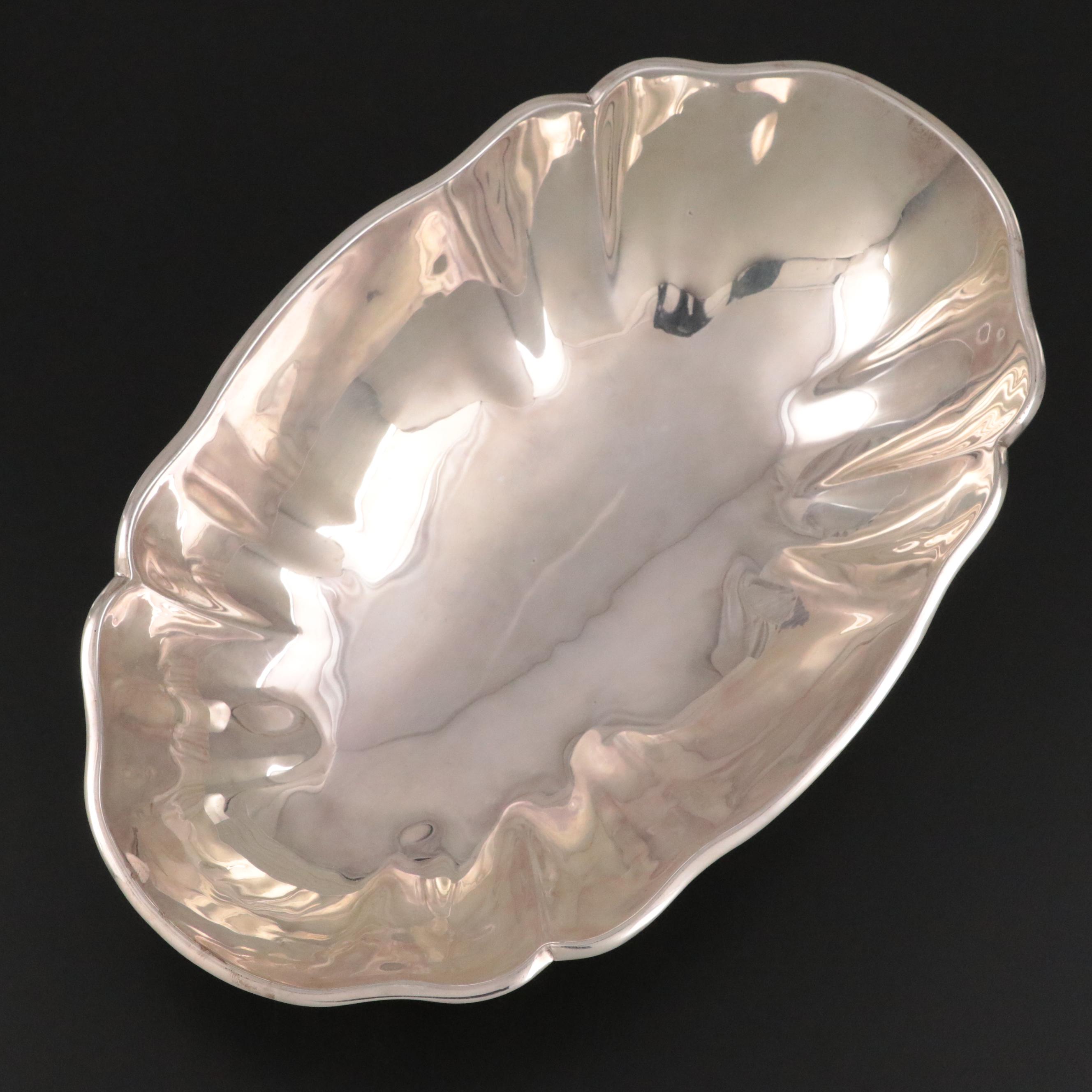 Tane Orfebres Mexican Sterling Silver Blossom Footed Serving Bowl | EBTH