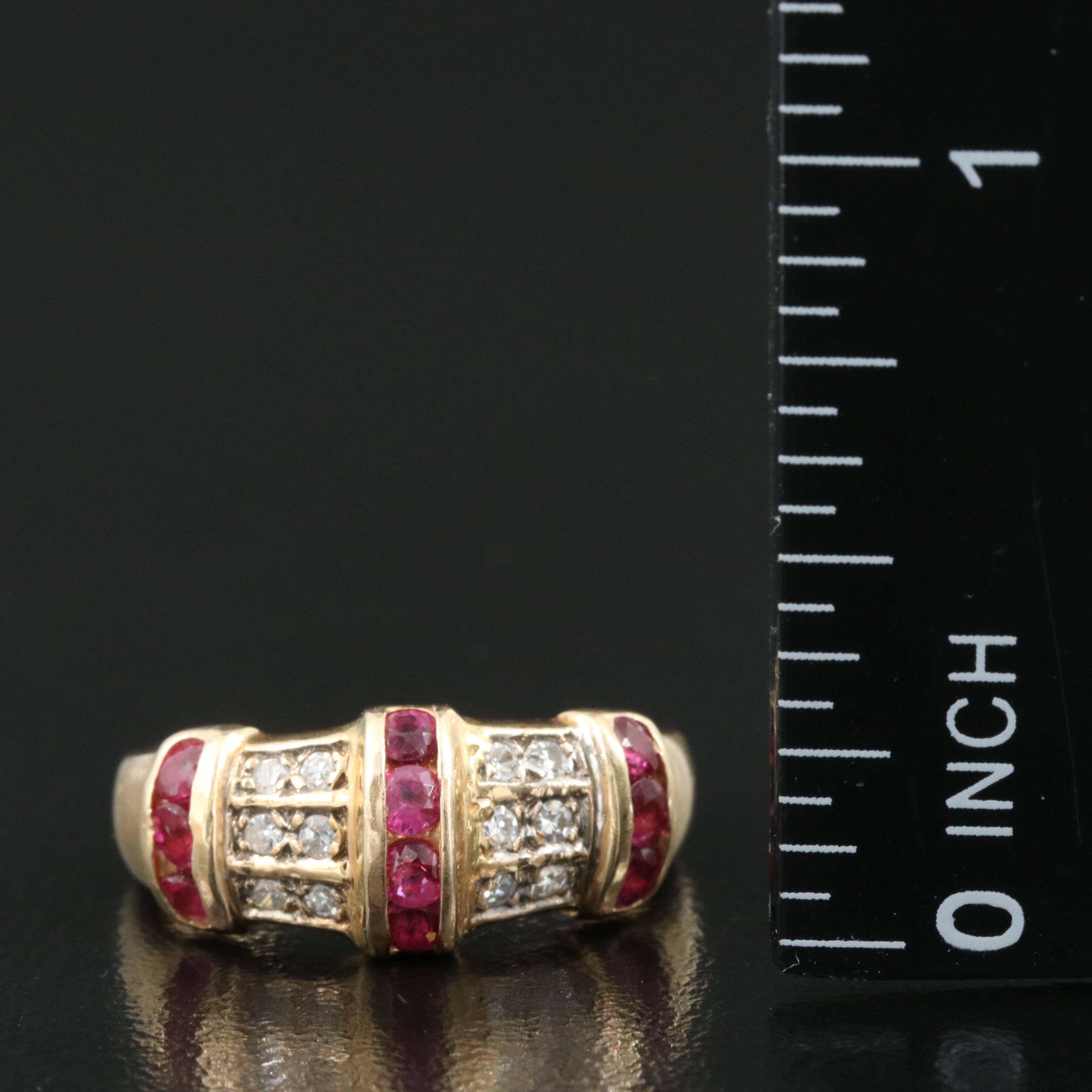 14K Ruby and Diamond Ring | EBTH