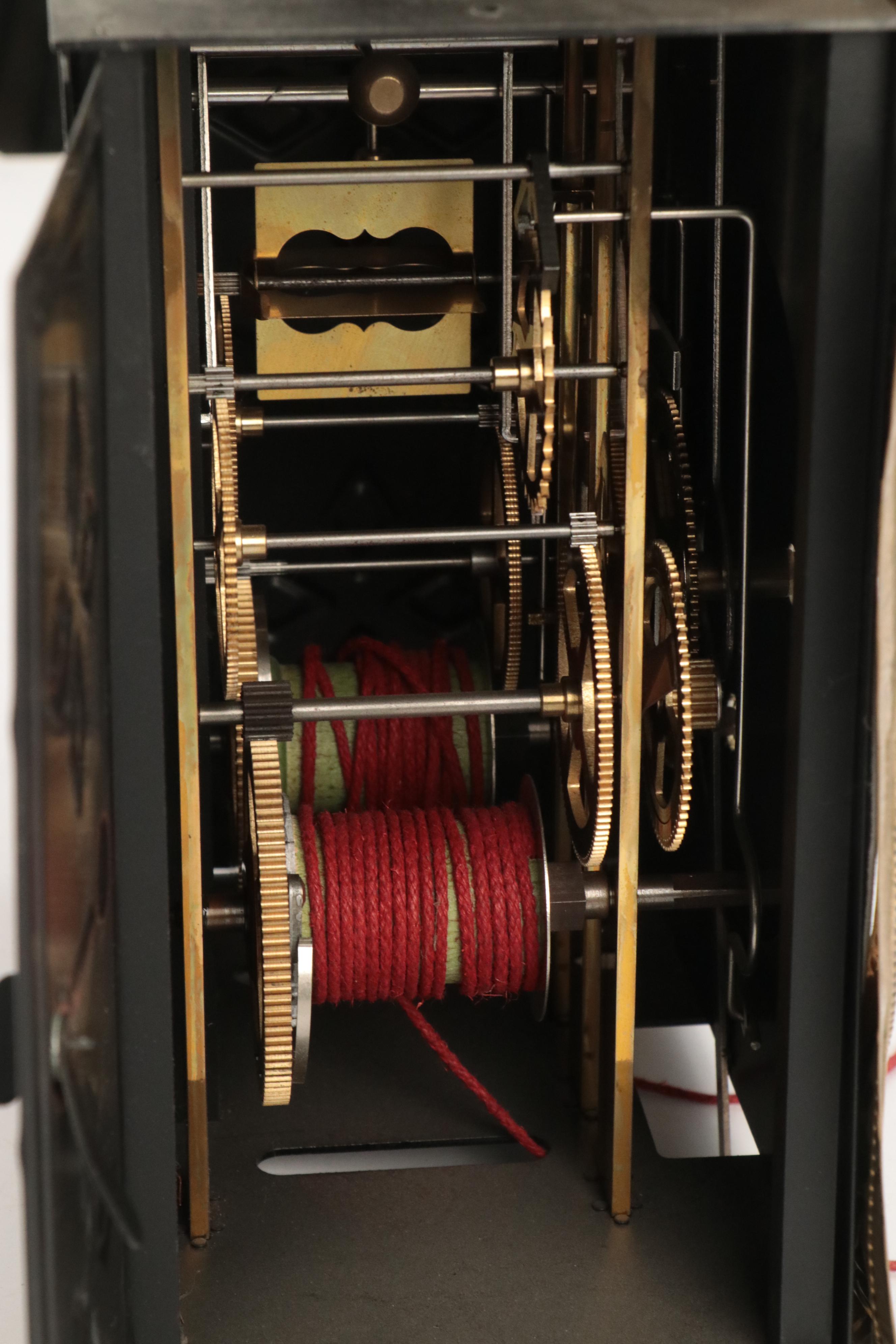 Jacques Almar Courting Couple Motif Metal Comtoise Clock | EBTH