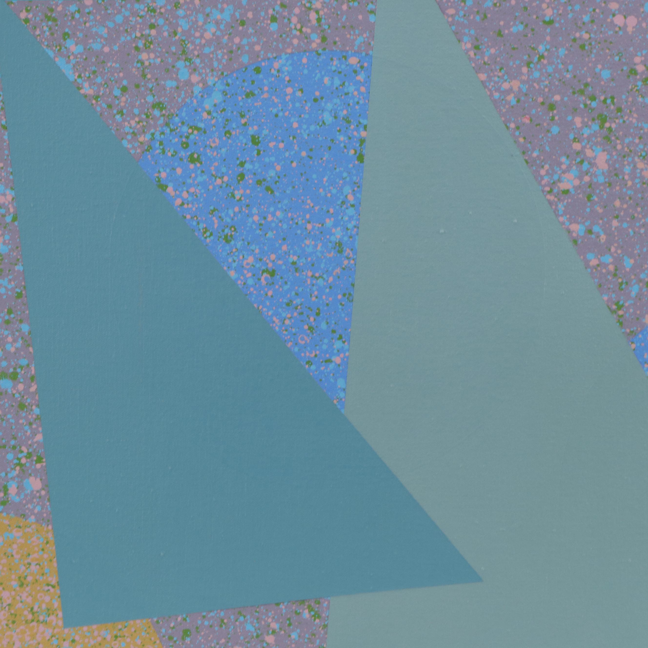 Walter Stomps Abstract Geometric Acrylic Painting "Galactic Border No ...