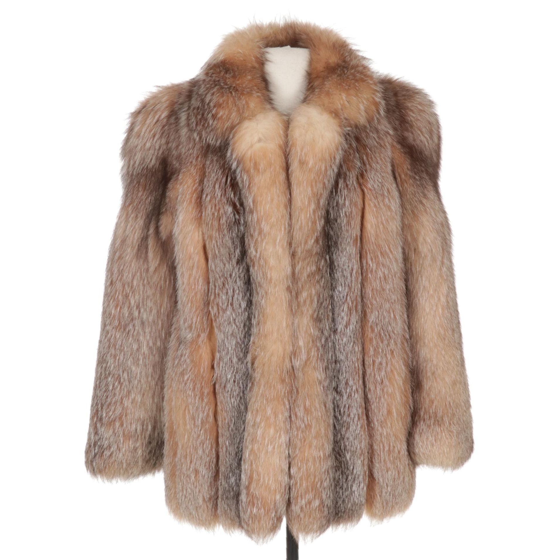 Crystal Fox Fur Jacket | EBTH