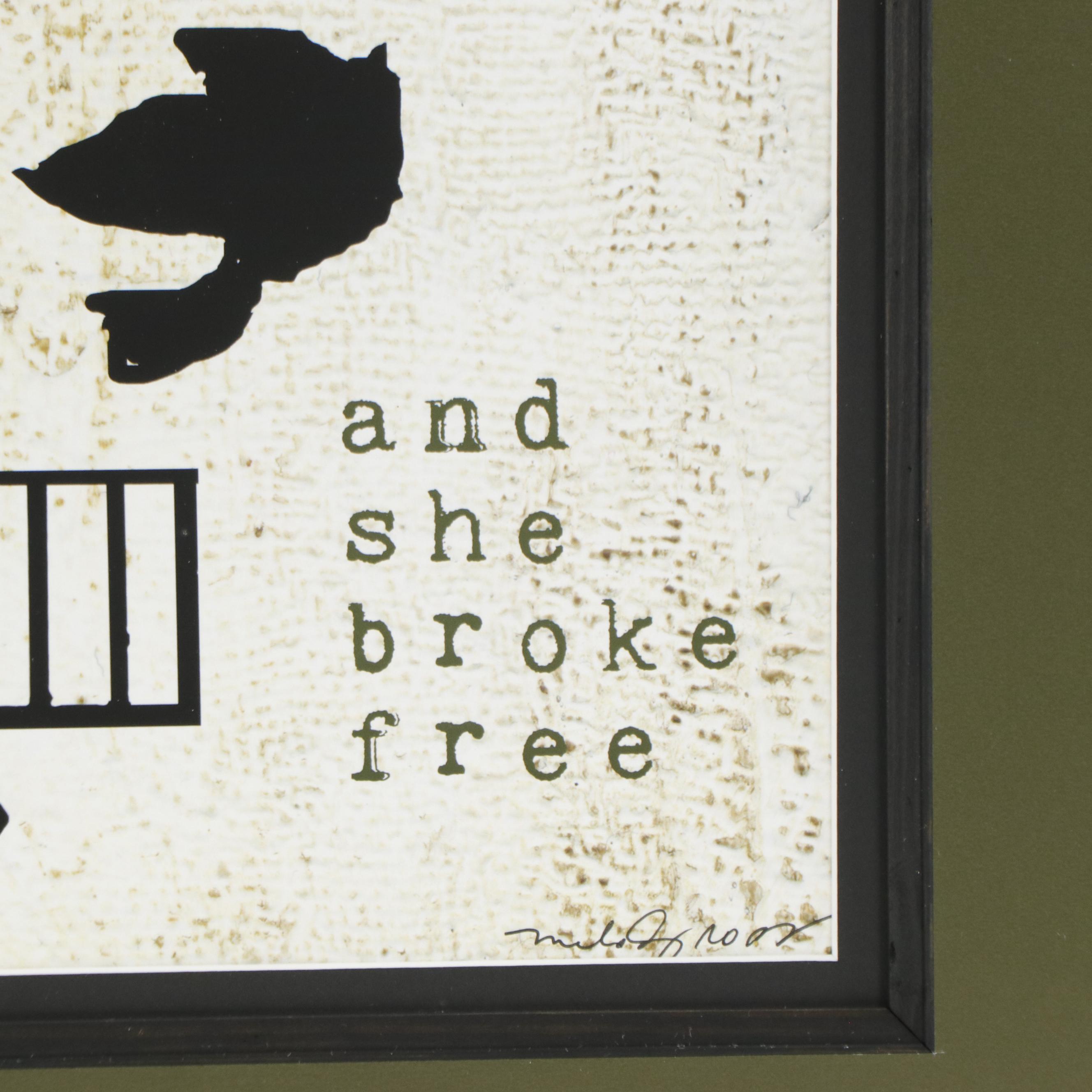 Melody Ross Giclée of Inspirational Quote, 21st Century | EBTH