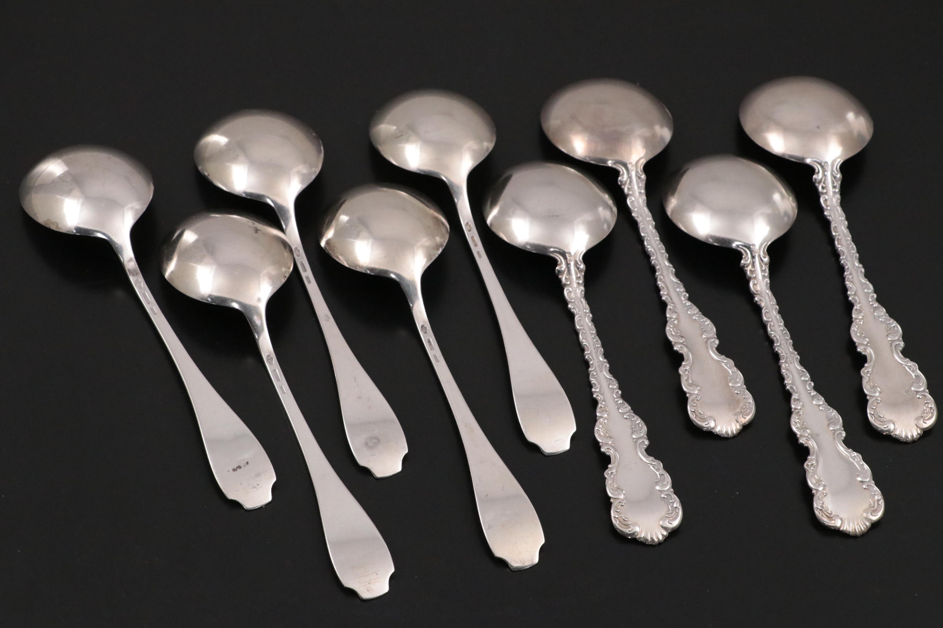 Whiting Manufacturing Co. "Louis XV" and Alvin "Apollo" Sterling Soup ...