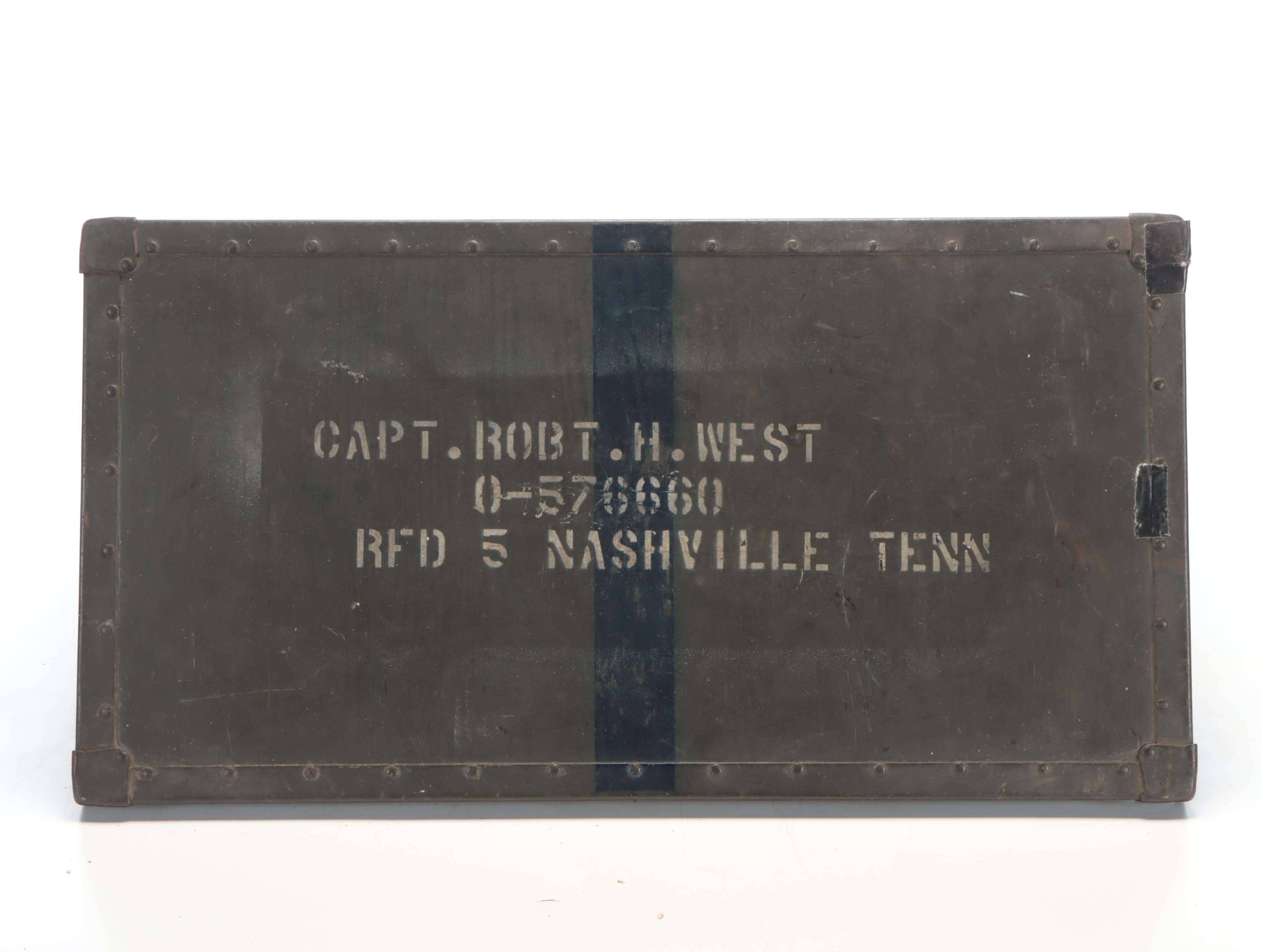 Military Issue Army Foot Locker | EBTH