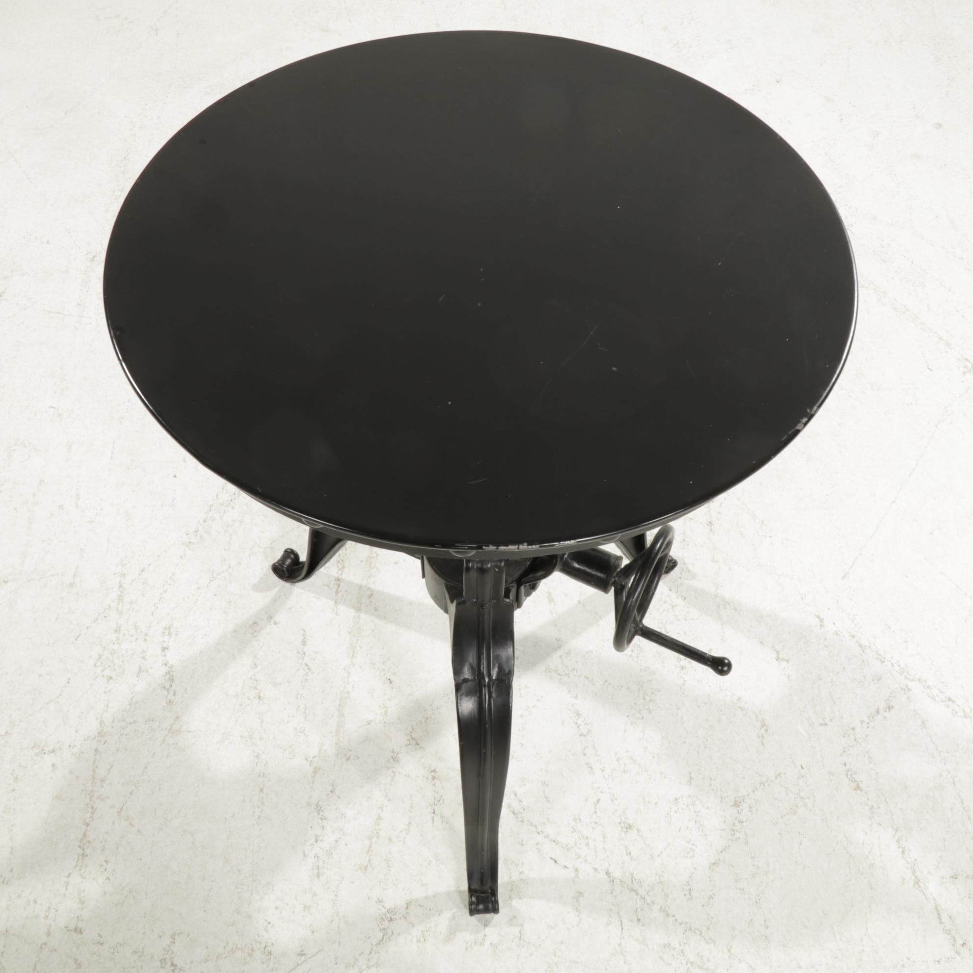 Contemporary Arhaus "Weston" Industrial Style Adjustable Metal Side ...