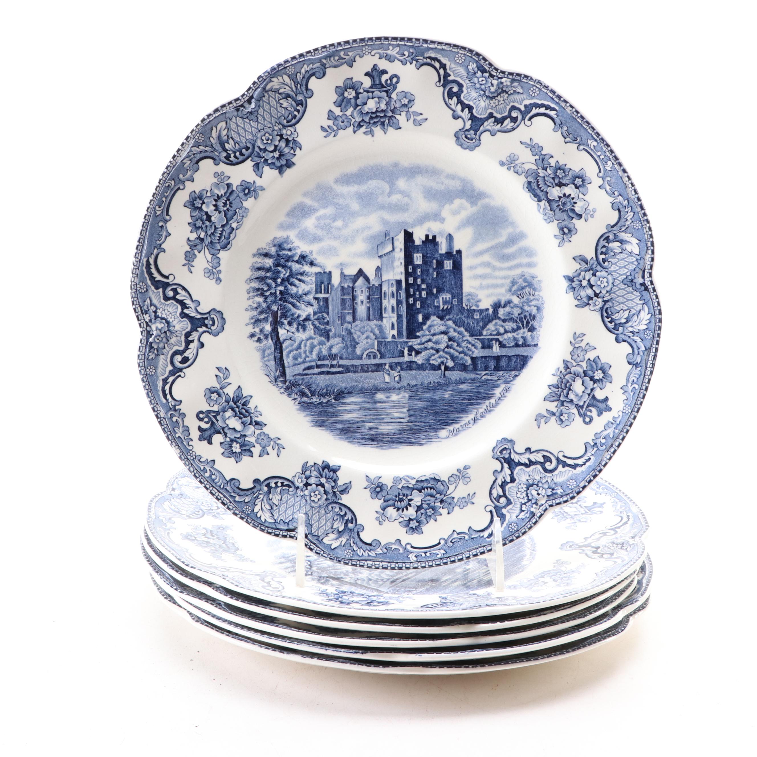 Johnson Bros English Earthenware "Old Britain Castles" Plates, 20th ...