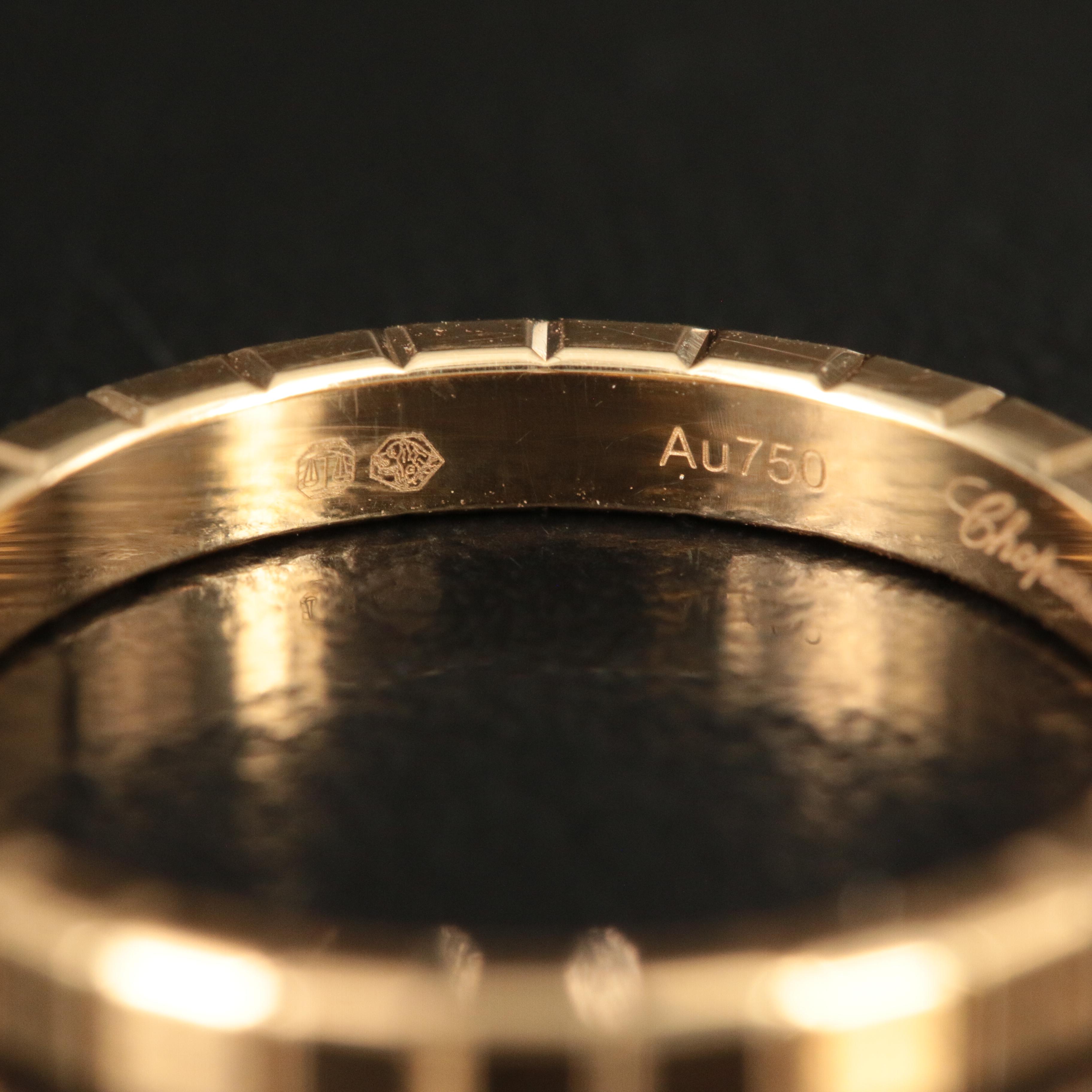 Chopard 'Ice Cube' 18K Band Ring with Diamond Accent | EBTH