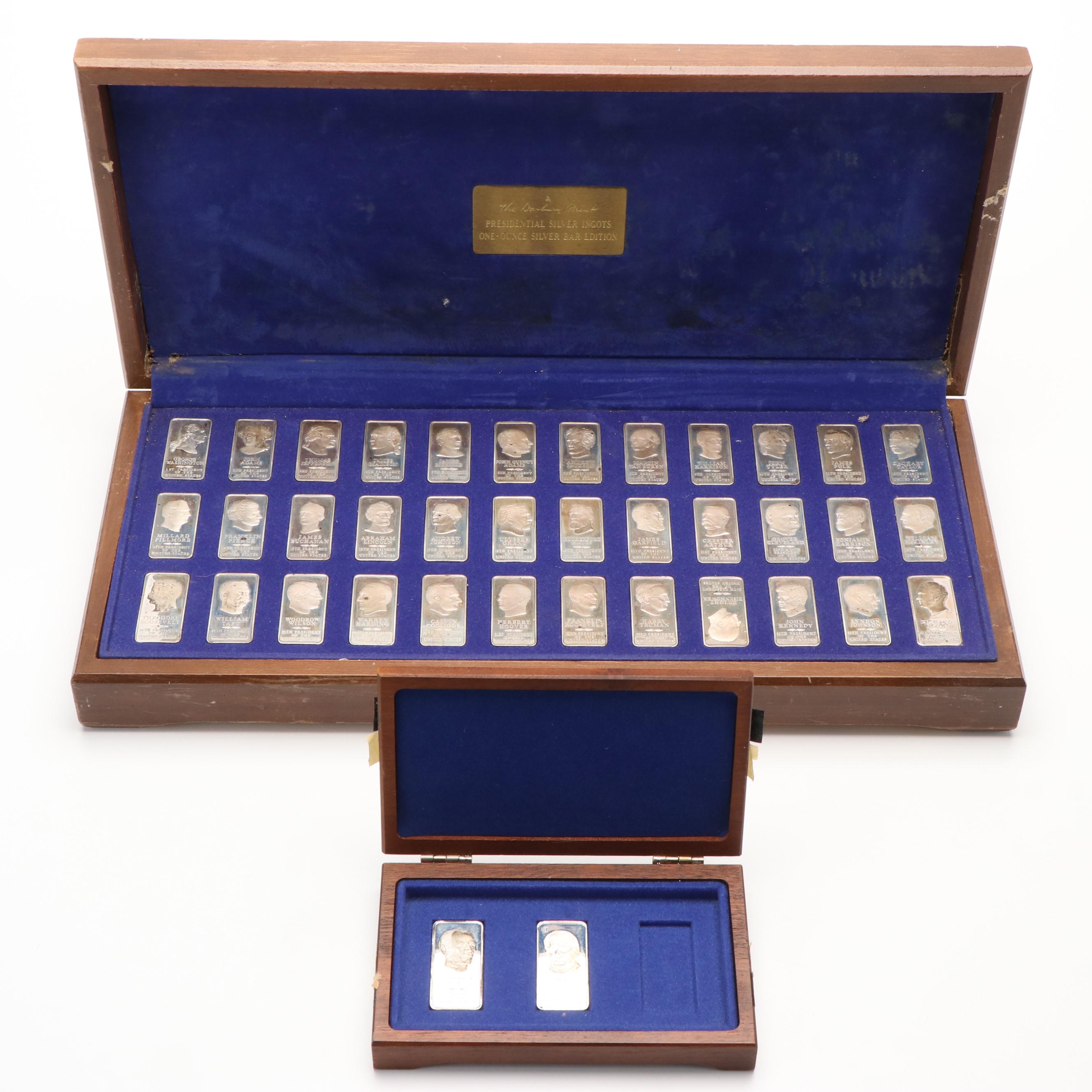 Collection of Thirty-Eight .925 Silver Bars With U.S. Presidents | EBTH