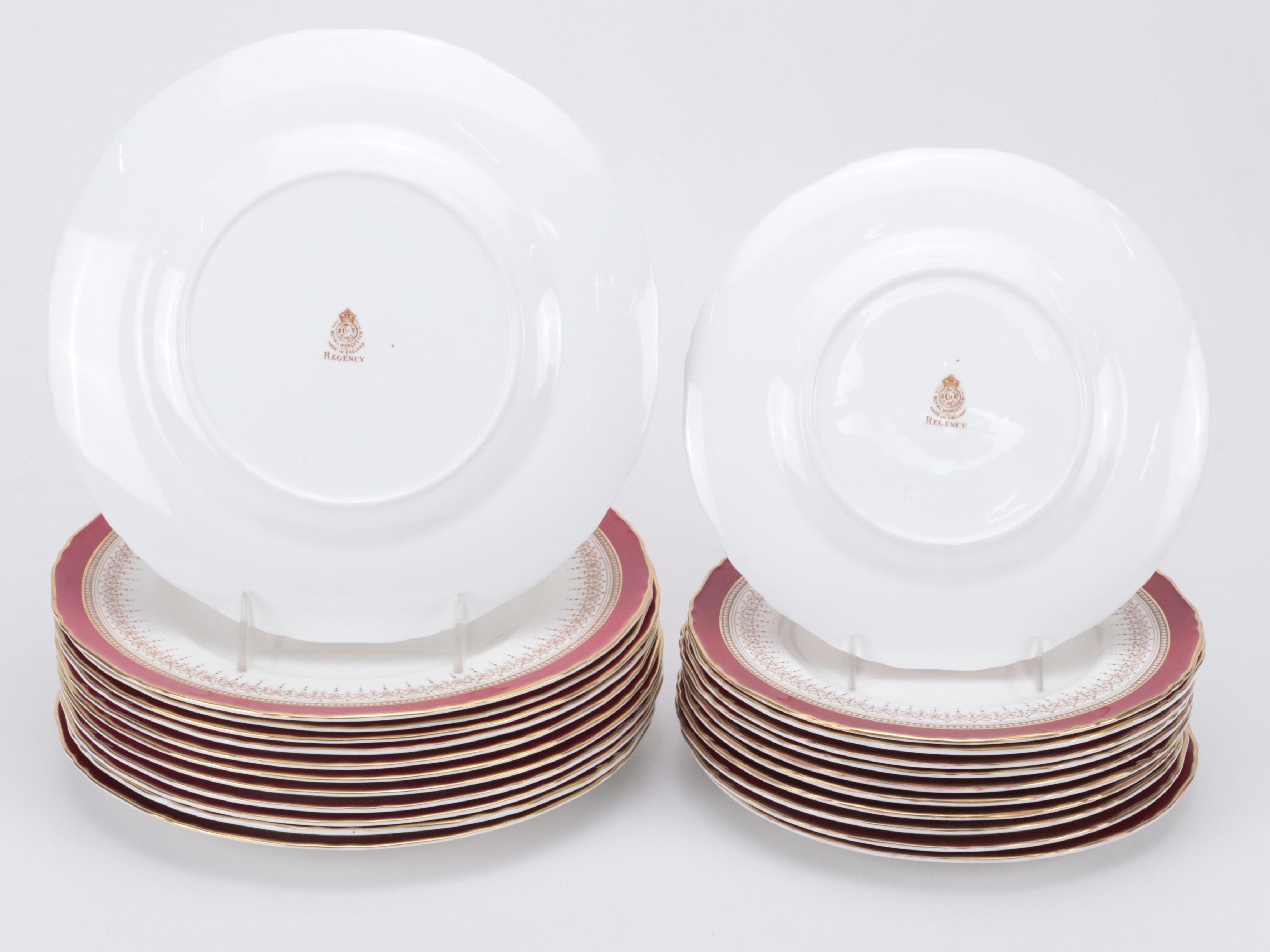 Royal Worcester "Regency Ruby" Bone China Dinnerware | Everything But ...