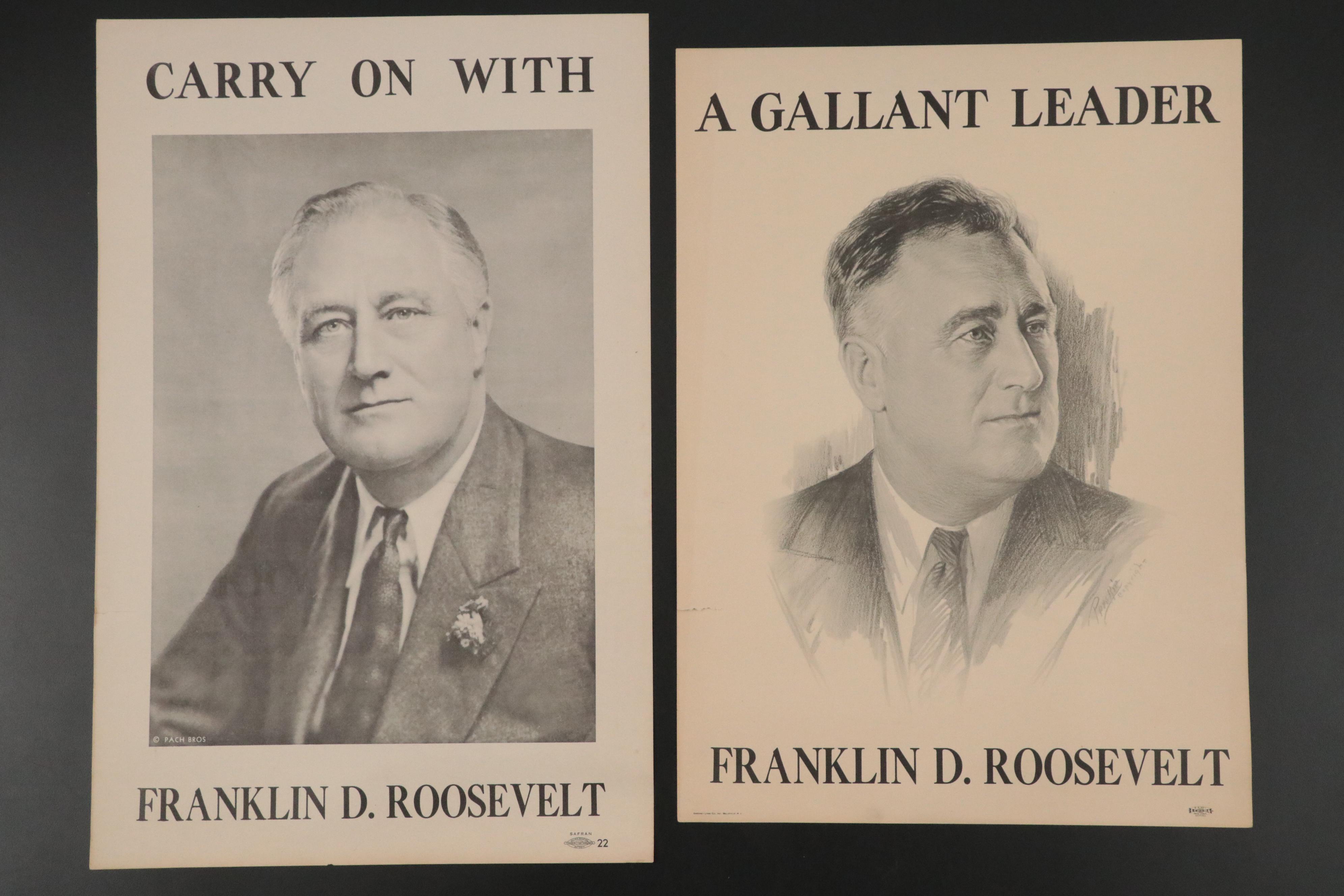 Original FDR, John Kennedy and Lyndon Johnson Posters | EBTH