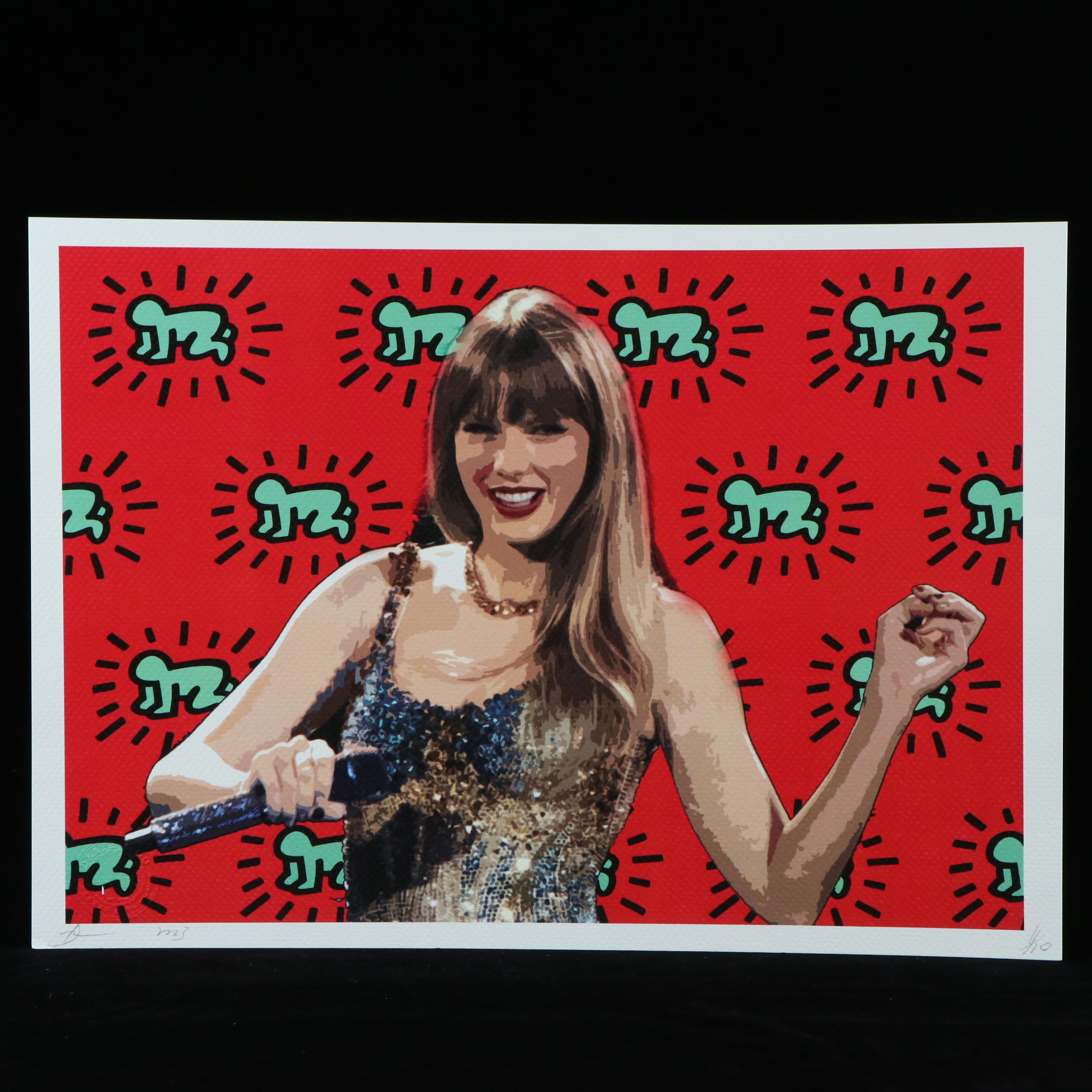 Death NYC Pop Art Graphic of Taylor Swift X Keith Haring | EBTH