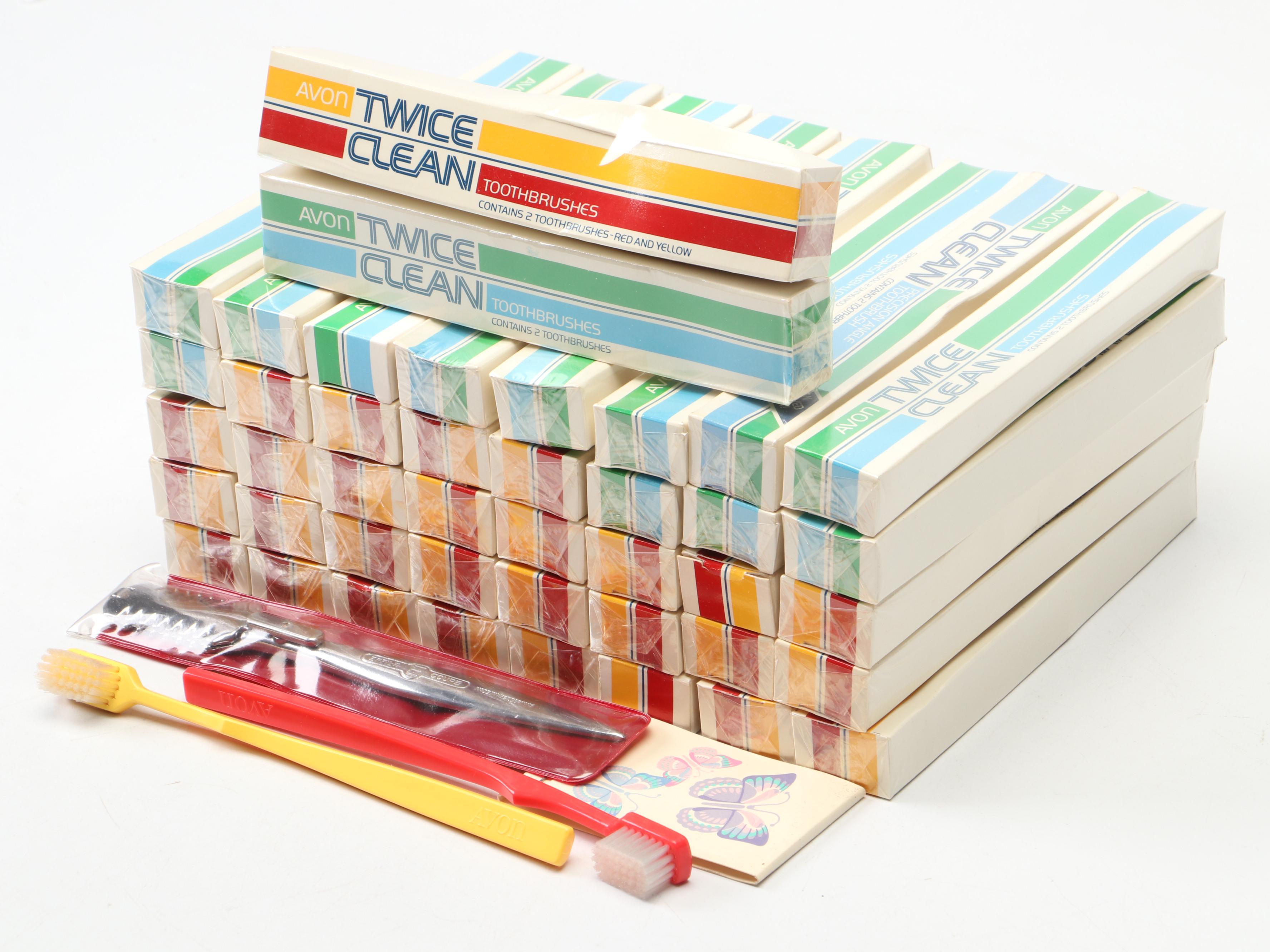 Effile Coupe Razor Trimmer with Avon Emery Boards and Toothbrushes ...