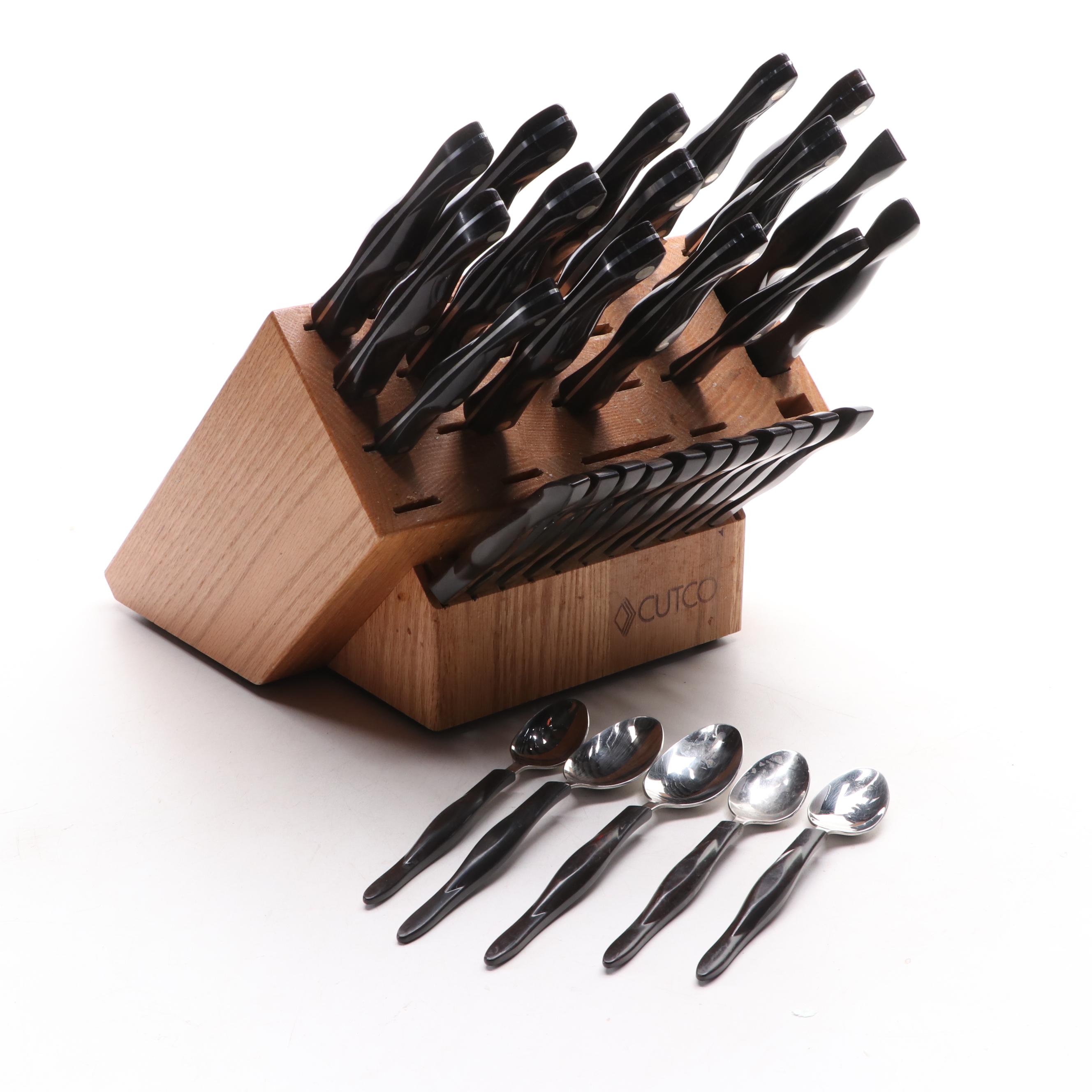 Cutco Ultimate Set Knife Set with Steak Knives and Block | EBTH