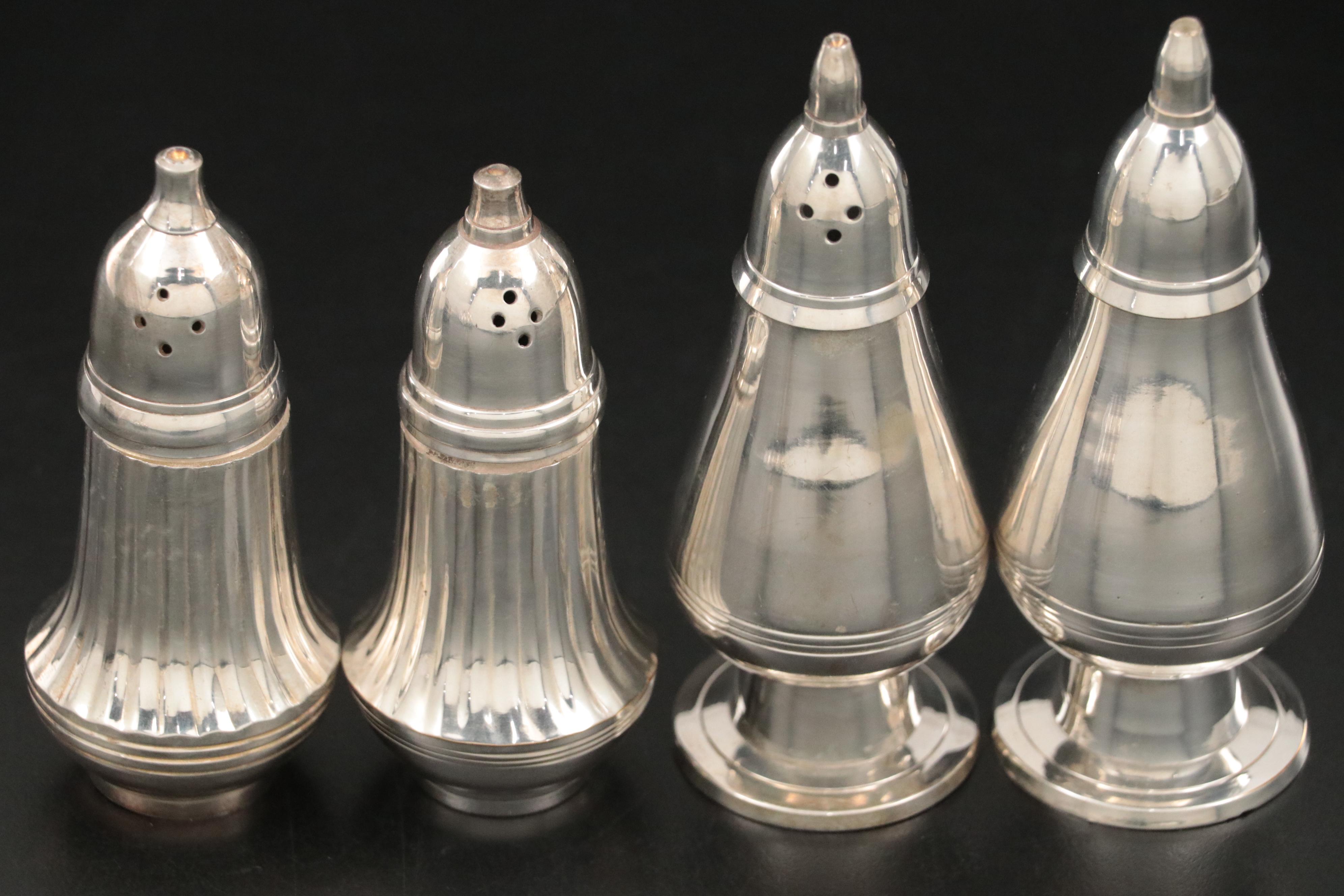 Two's Company Silver Plate Shakers with Silver Plate Shaker and Butter ...