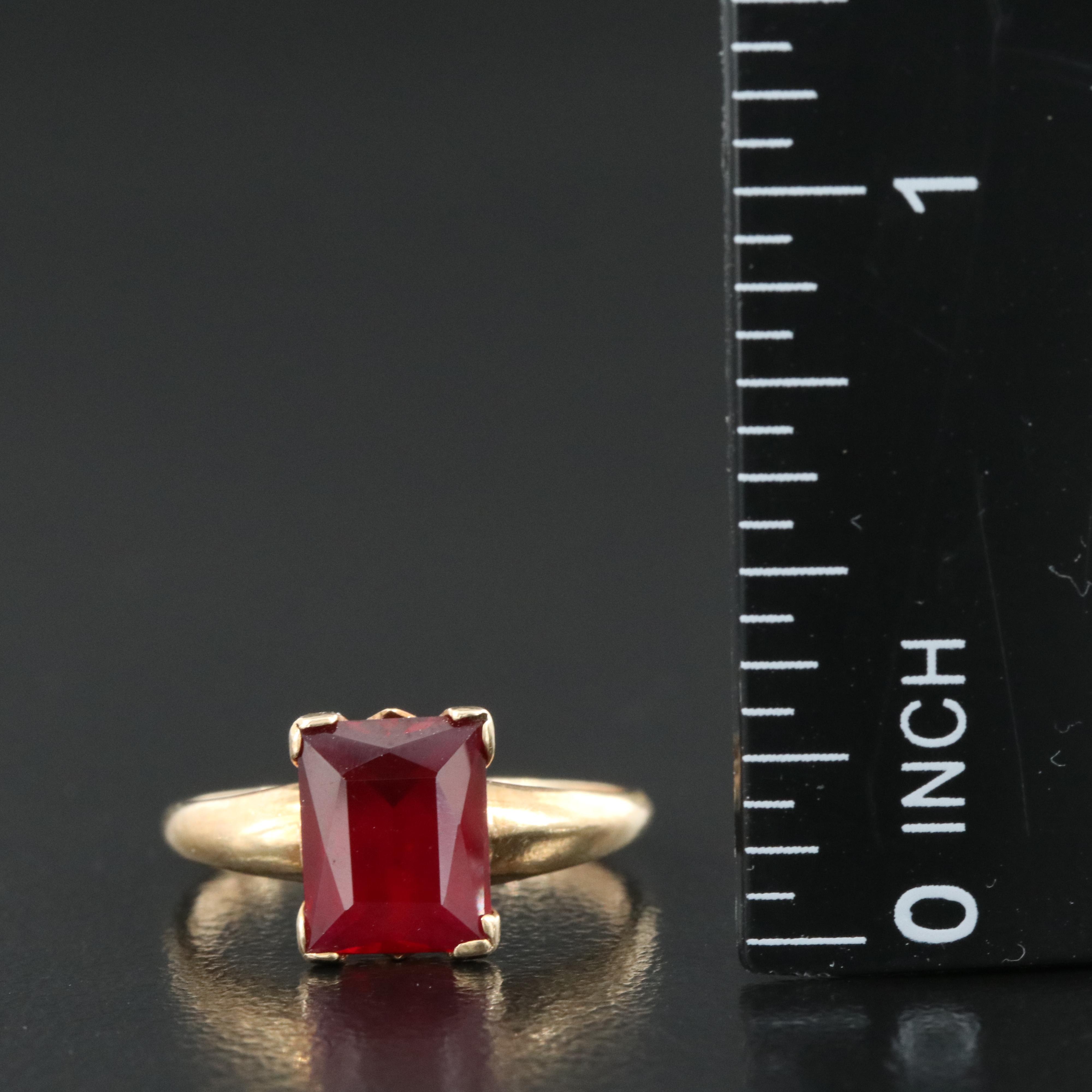 Vintage 10K Ruby Ring | EBTH