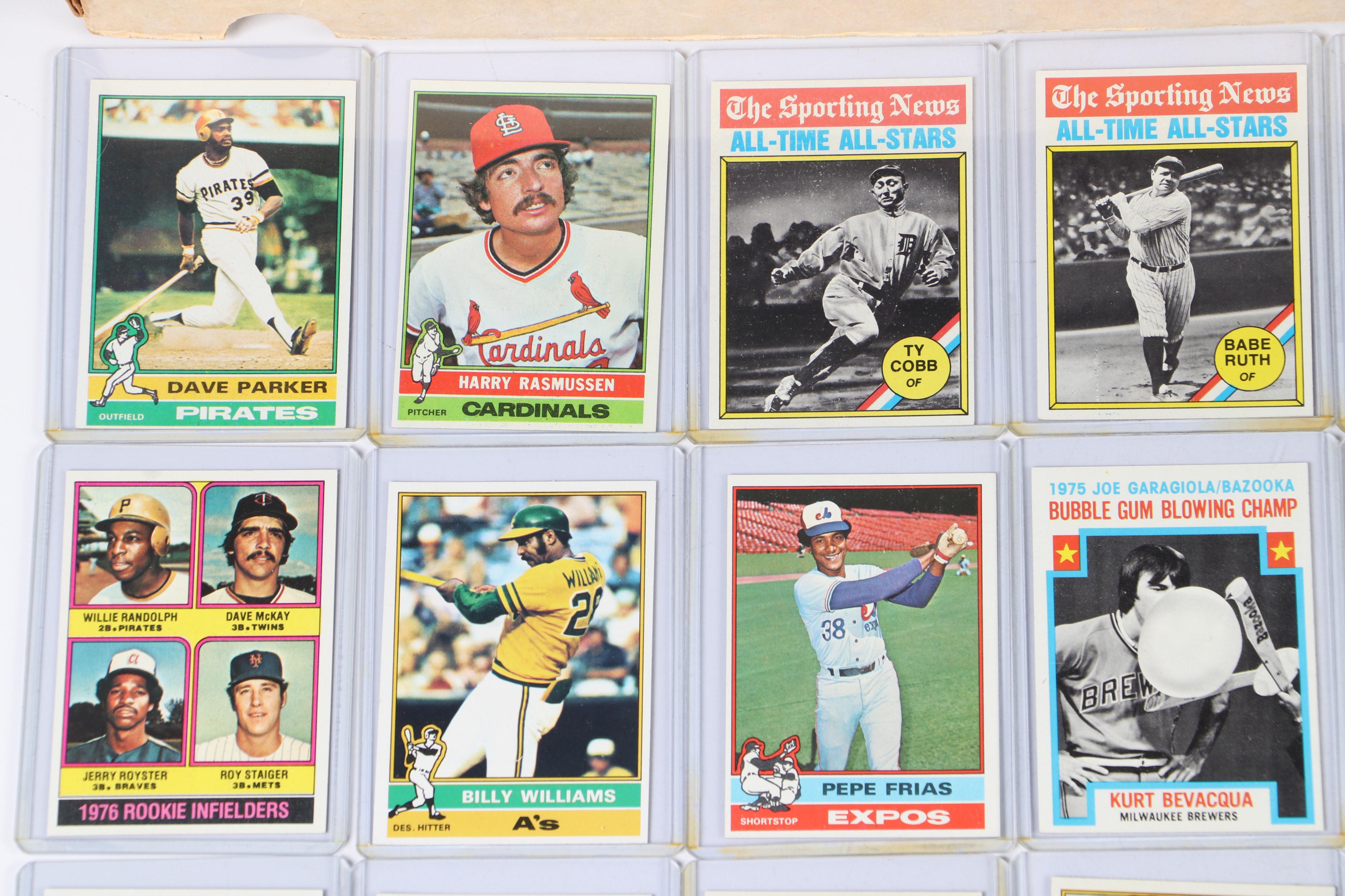 1976 and 1977 Topps Baseball Card Complete Sets with Nolan Ryan Graded ...