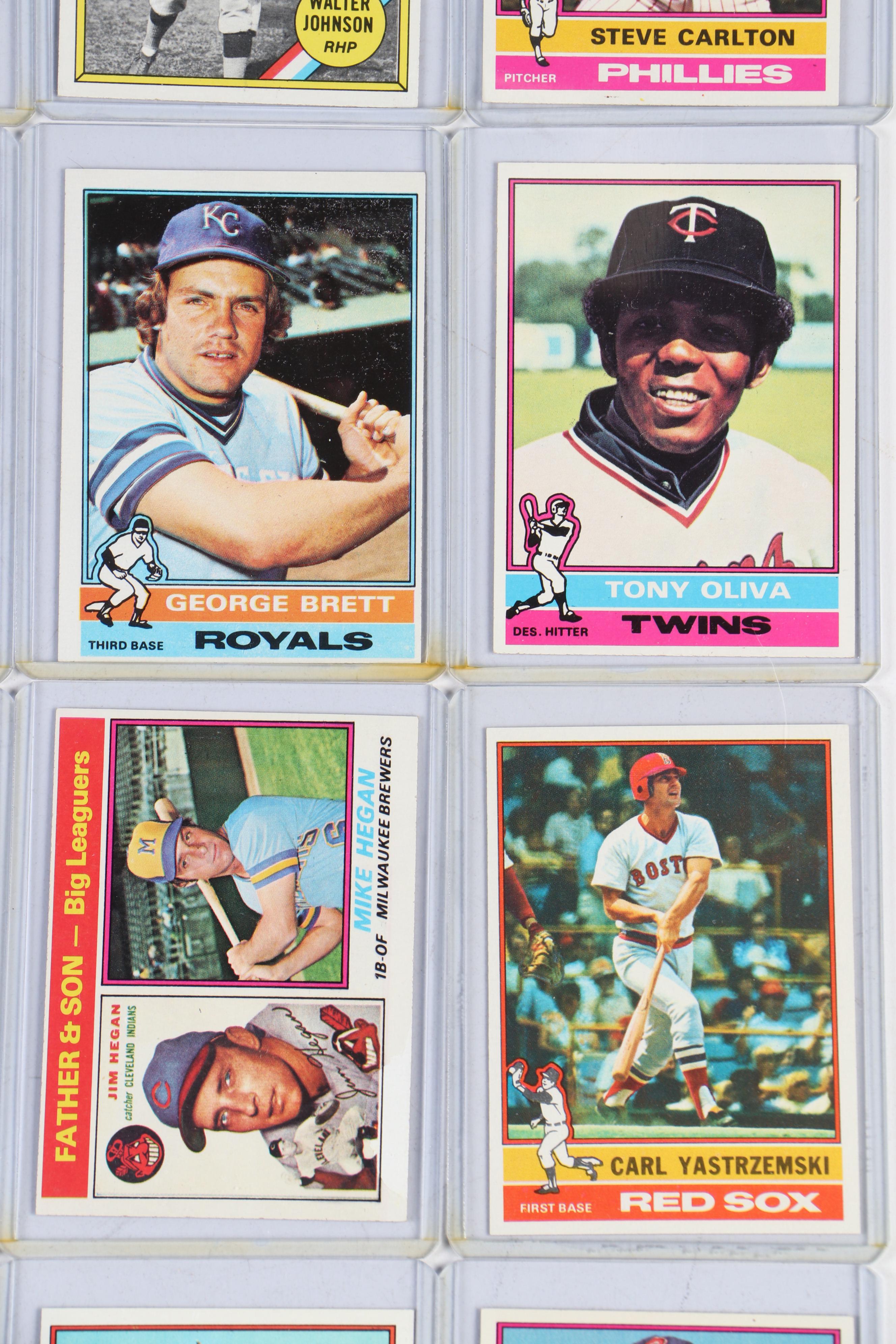 1976 and 1977 Topps Baseball Card Complete Sets with Nolan Ryan Graded ...