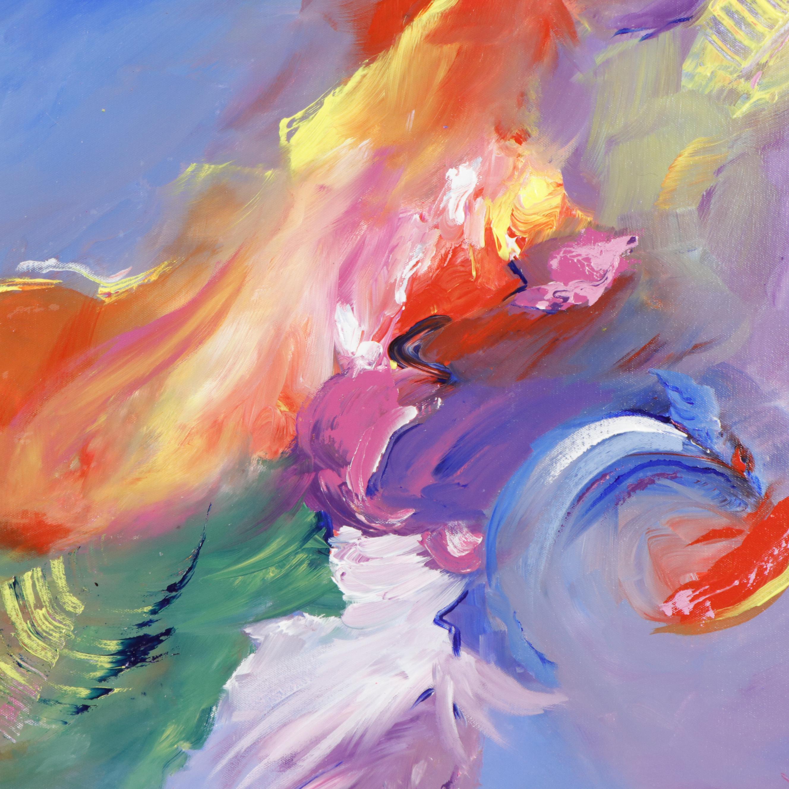 Susan Crew Abstract Acrylic Painting "Cosmology," 21st Century | EBTH