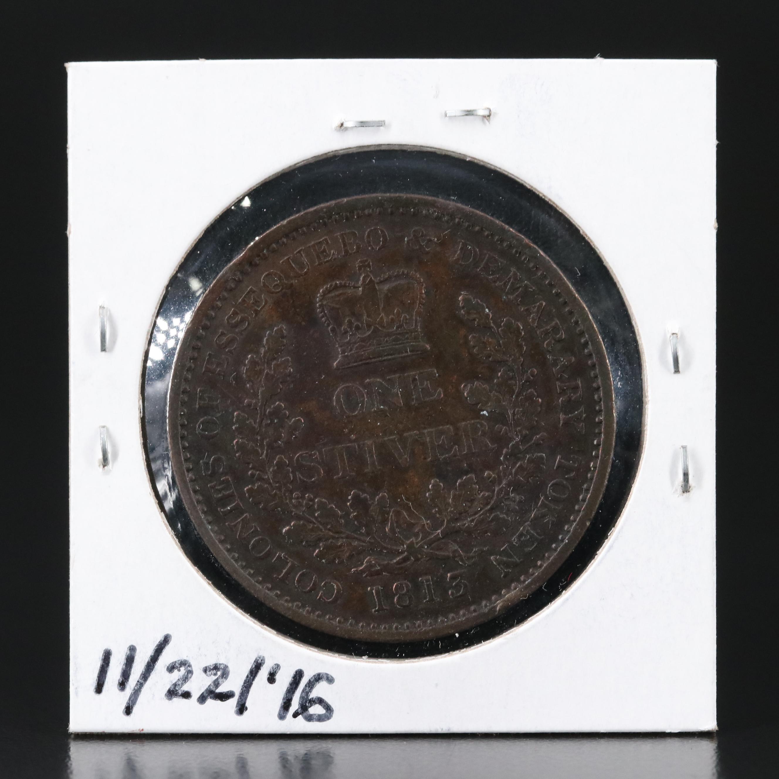 Collection of Four Large Copper World Coins From the 1800's | EBTH