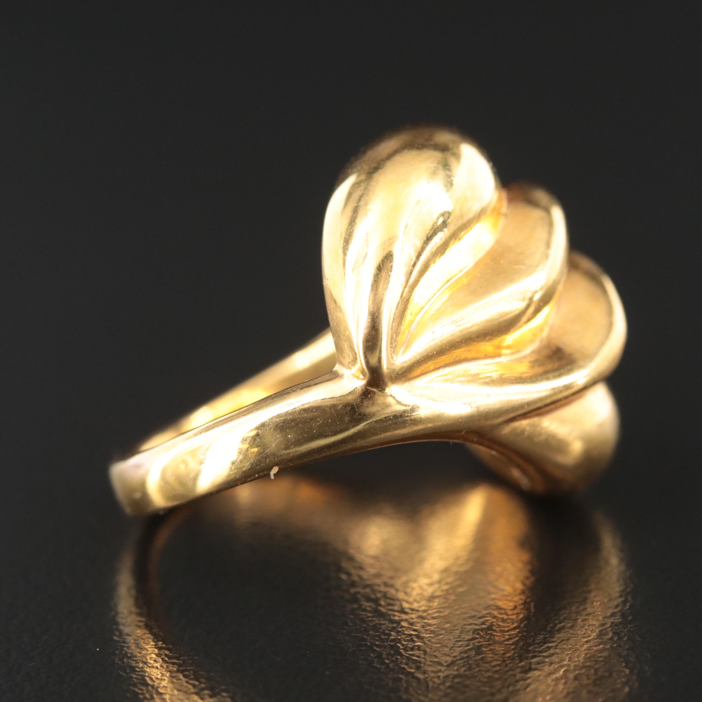 18K Fluted Ring | EBTH