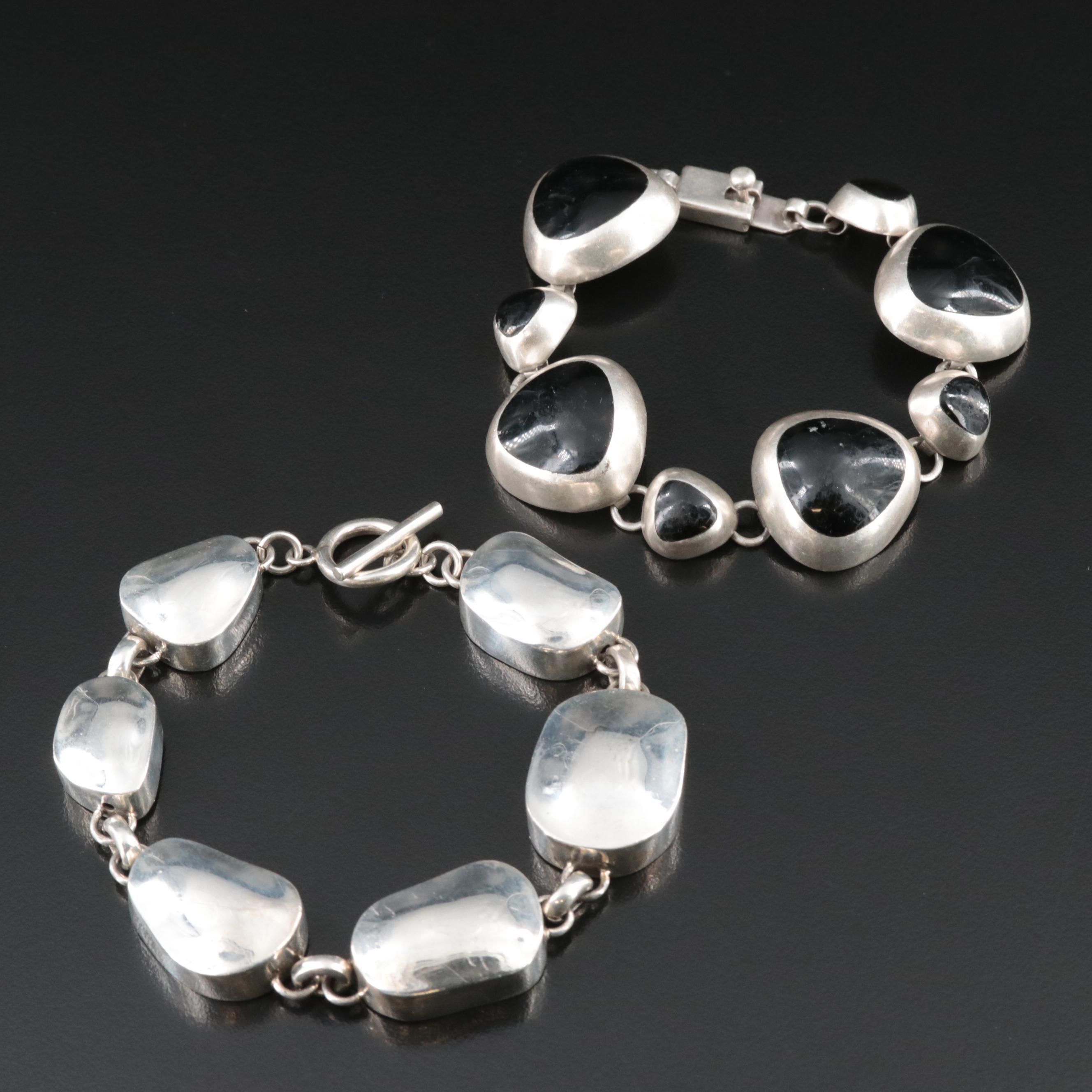 Mexican Sterling and Inlay Bracelets | EBTH