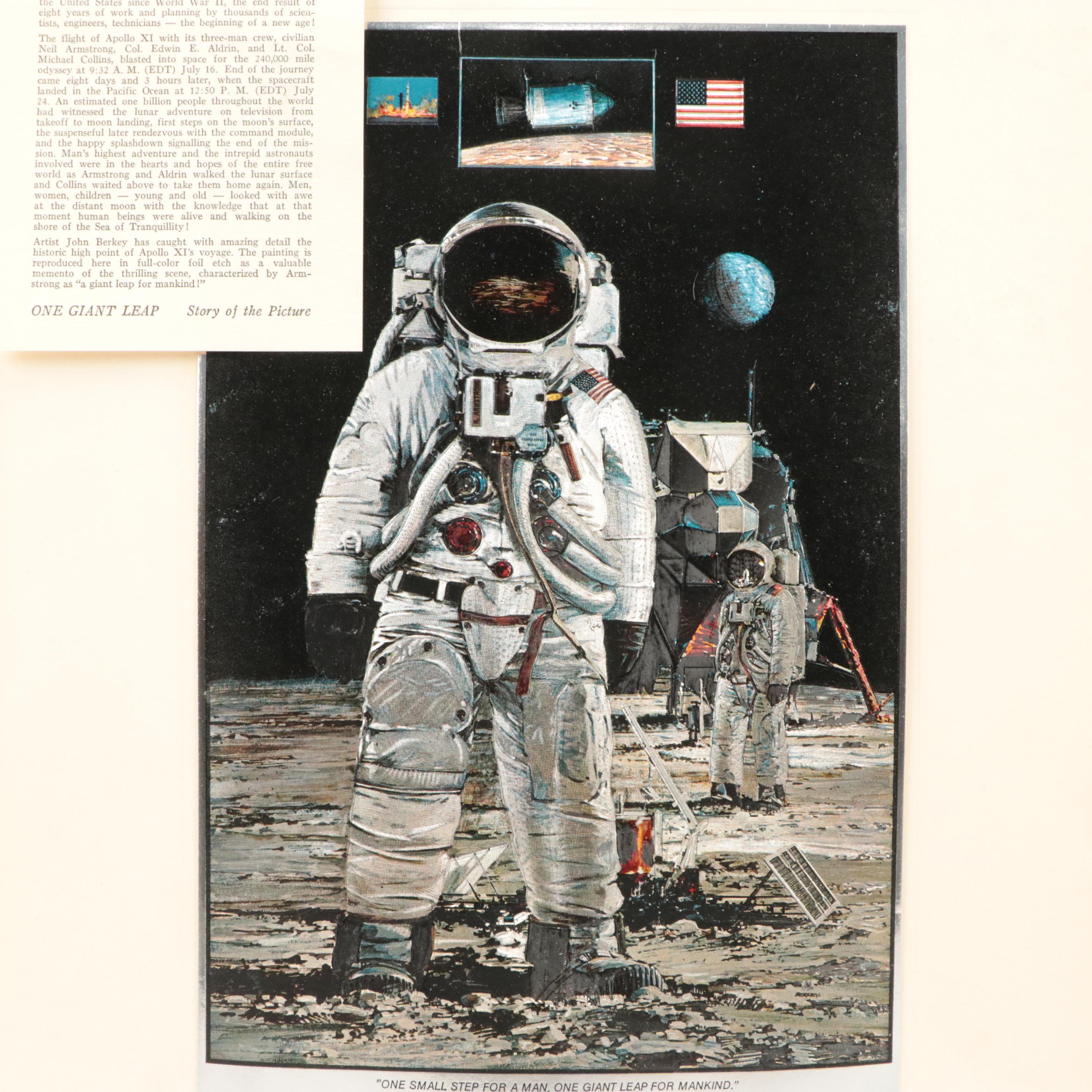 John Berkey "One Giant Leap" Etched Foil Print | EBTH