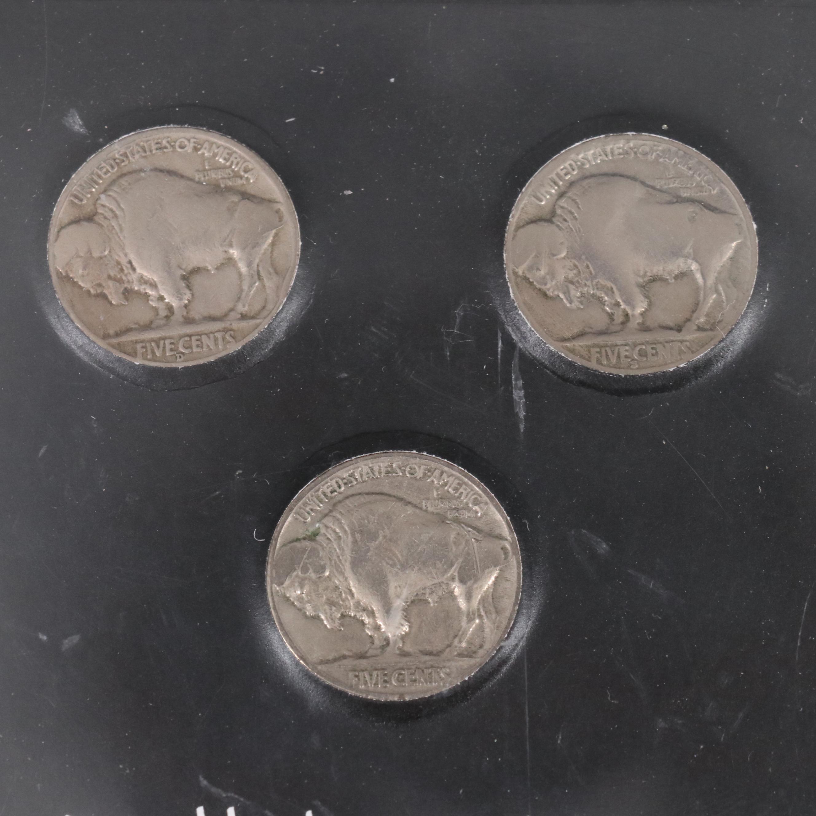 Collection of One Hundred Ninety Buffalo Nickels Most in Plastic ...