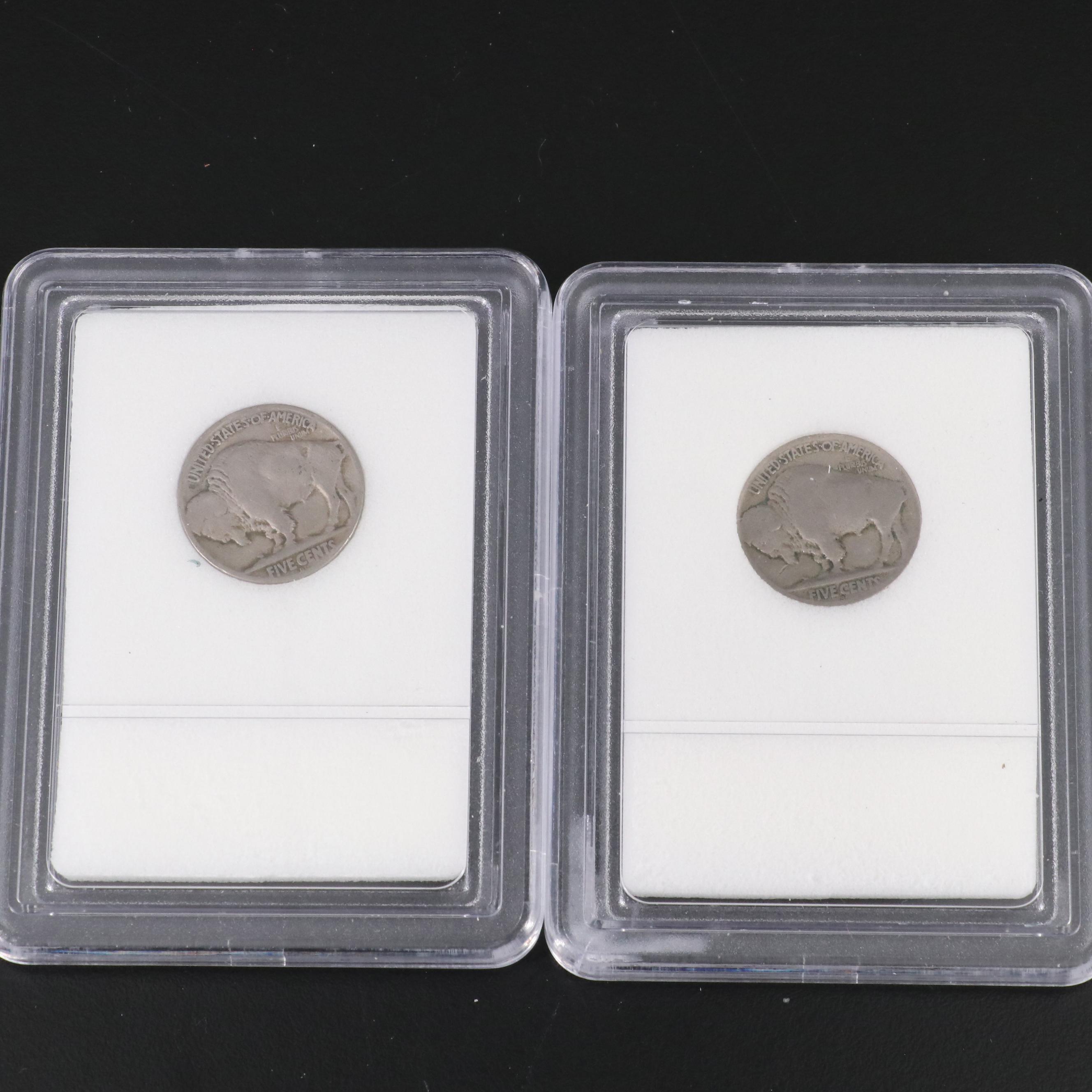 Collection of One Hundred Ninety Buffalo Nickels Most in Plastic ...