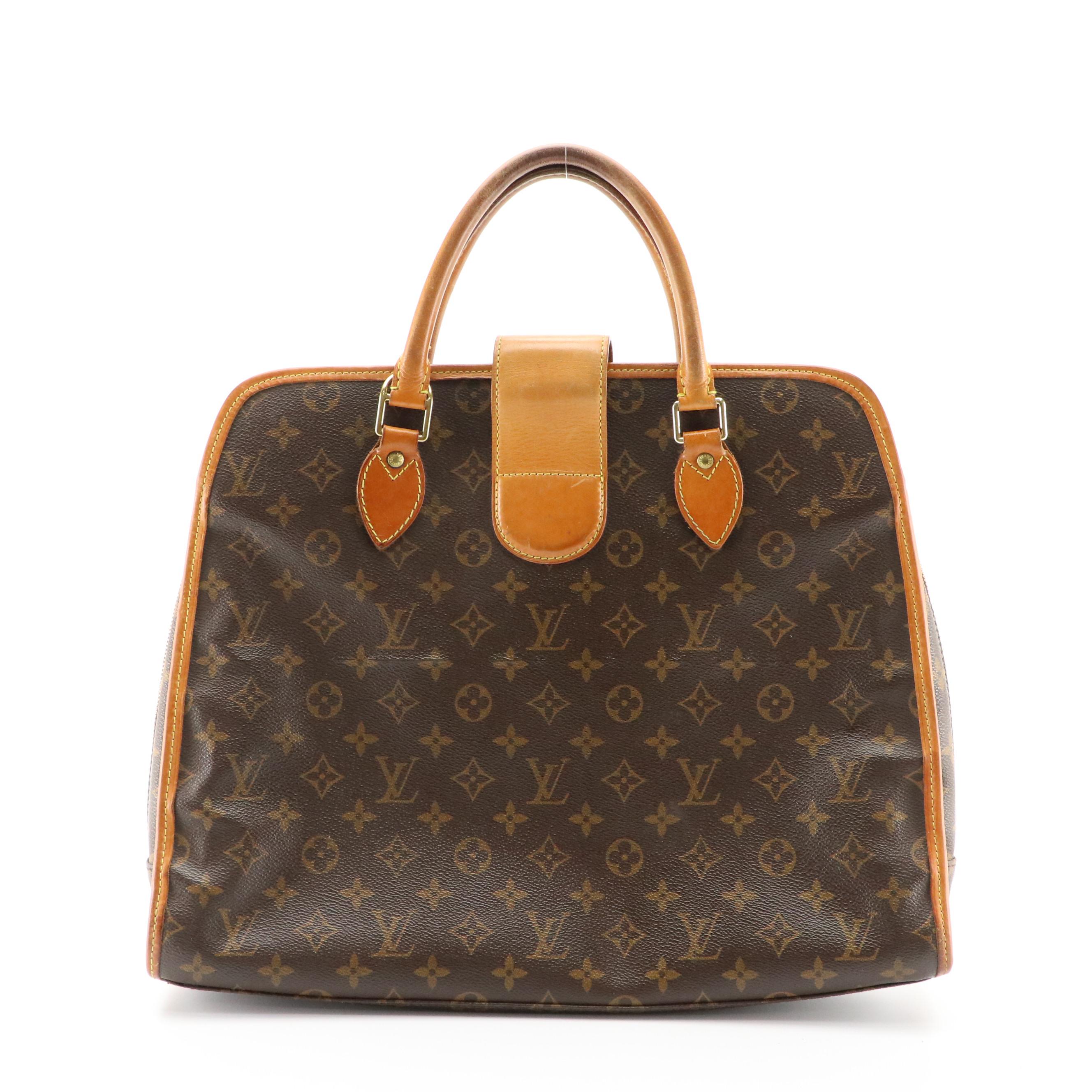 Louis Vuitton Rivoli Soft Briefcase in Monogram Canvas and Vachetta ...