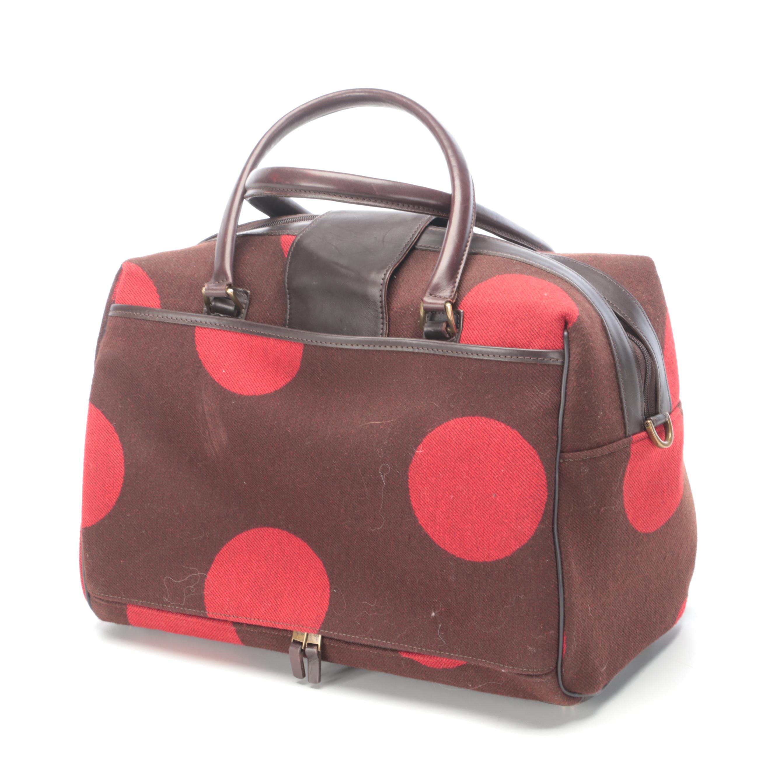Hartmann Polka Dot and Leather Luggage | EBTH