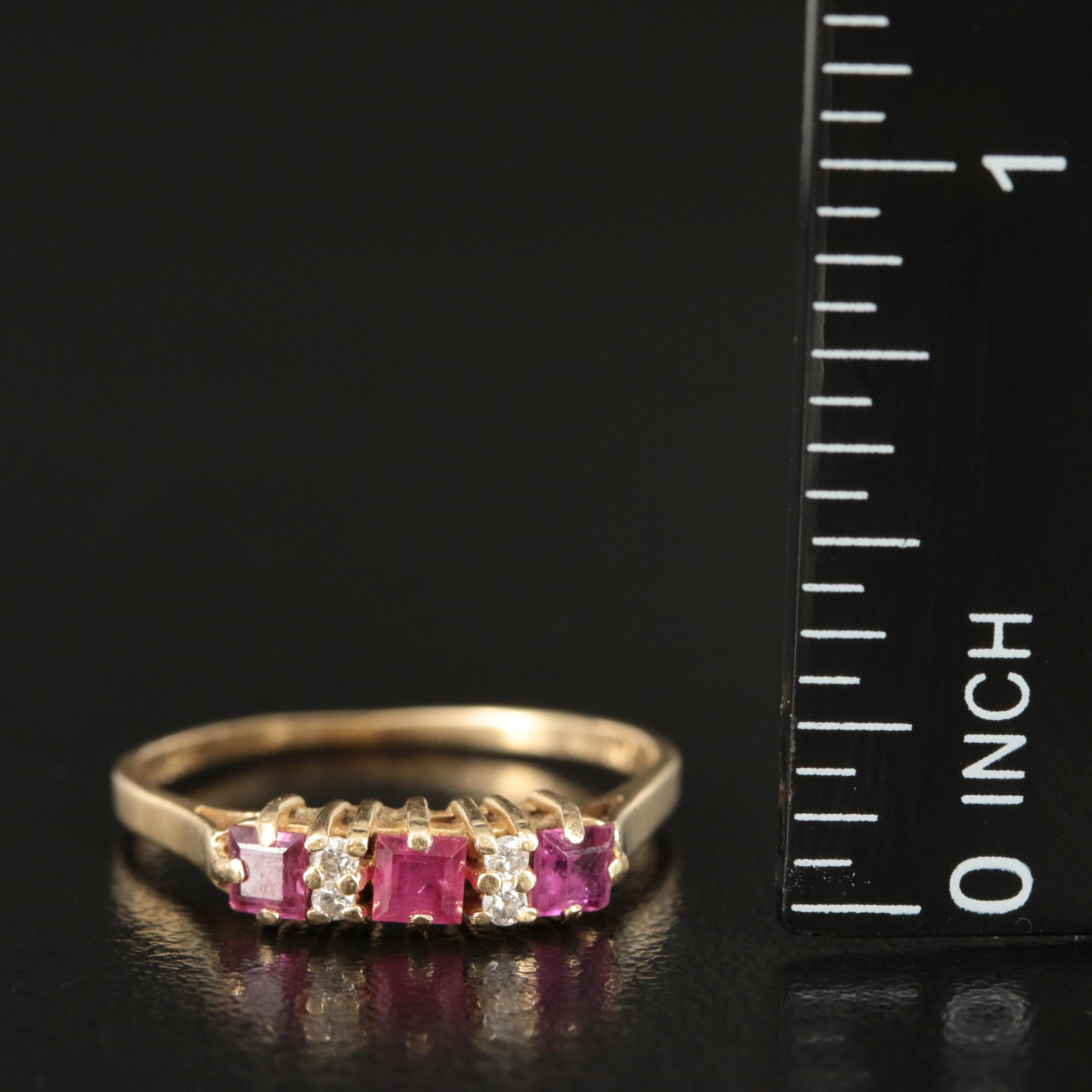 14K Ruby and Diamond Ring | EBTH