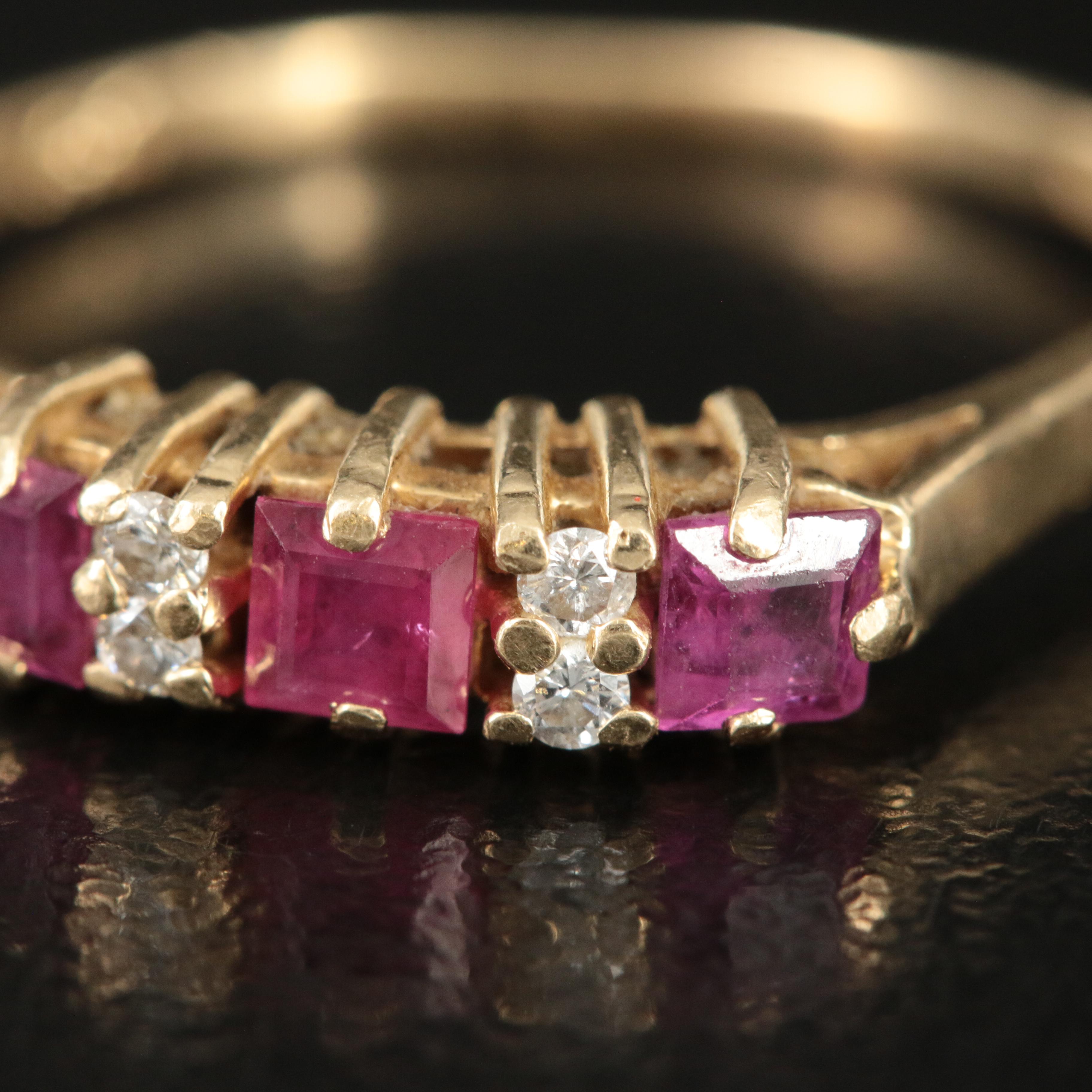 14K Ruby and Diamond Ring | EBTH