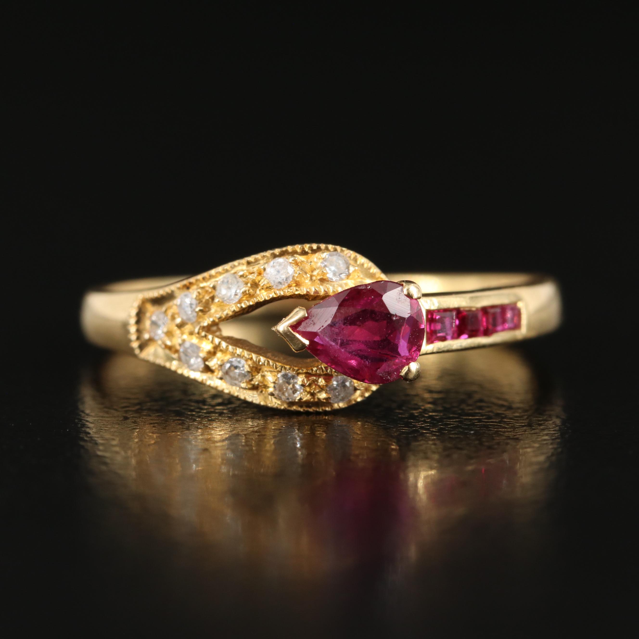 18K Ruby and Diamond Ring | EBTH