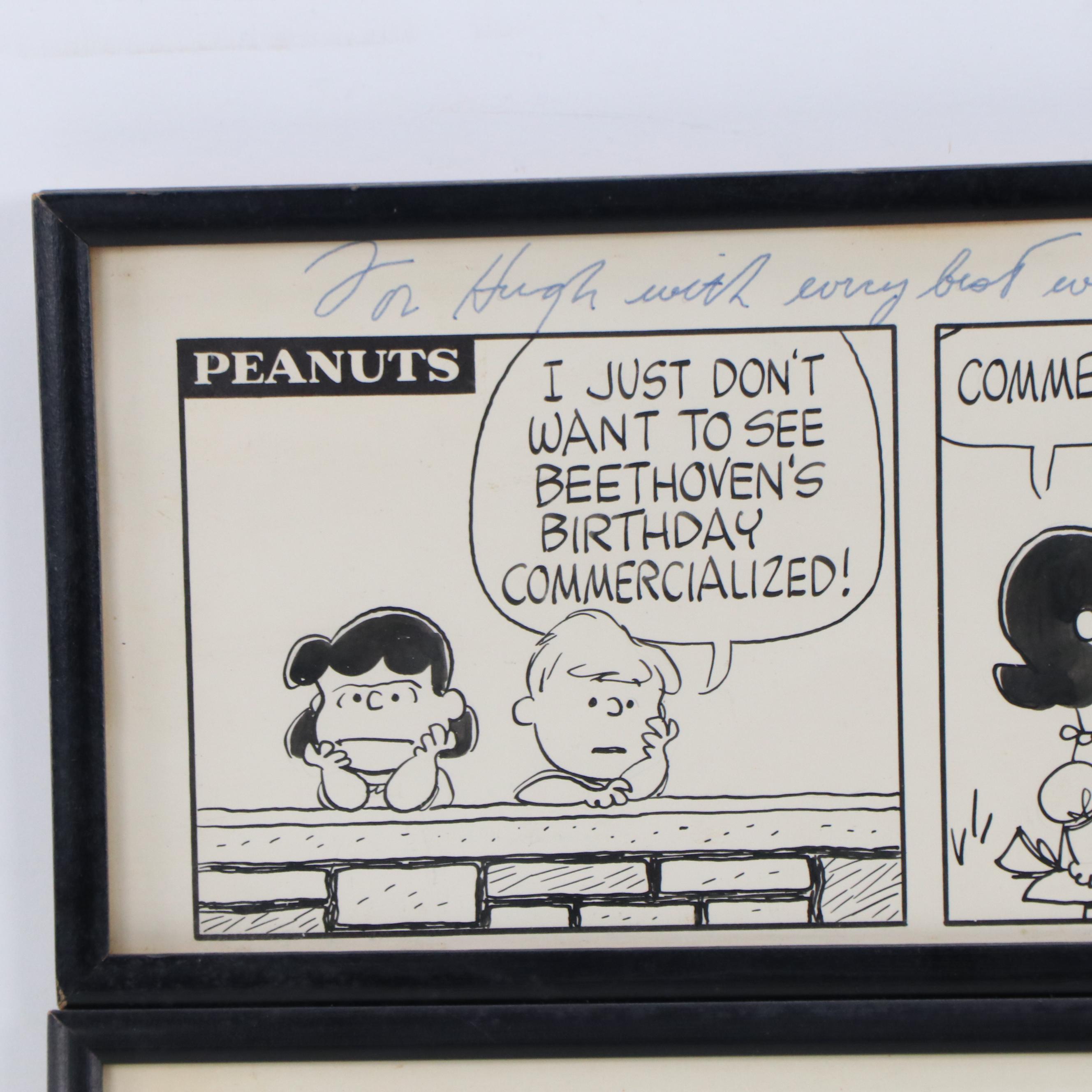 Charles M. Schulz Ink Drawings of Peanuts Comic Strips, 1959-1960 ...