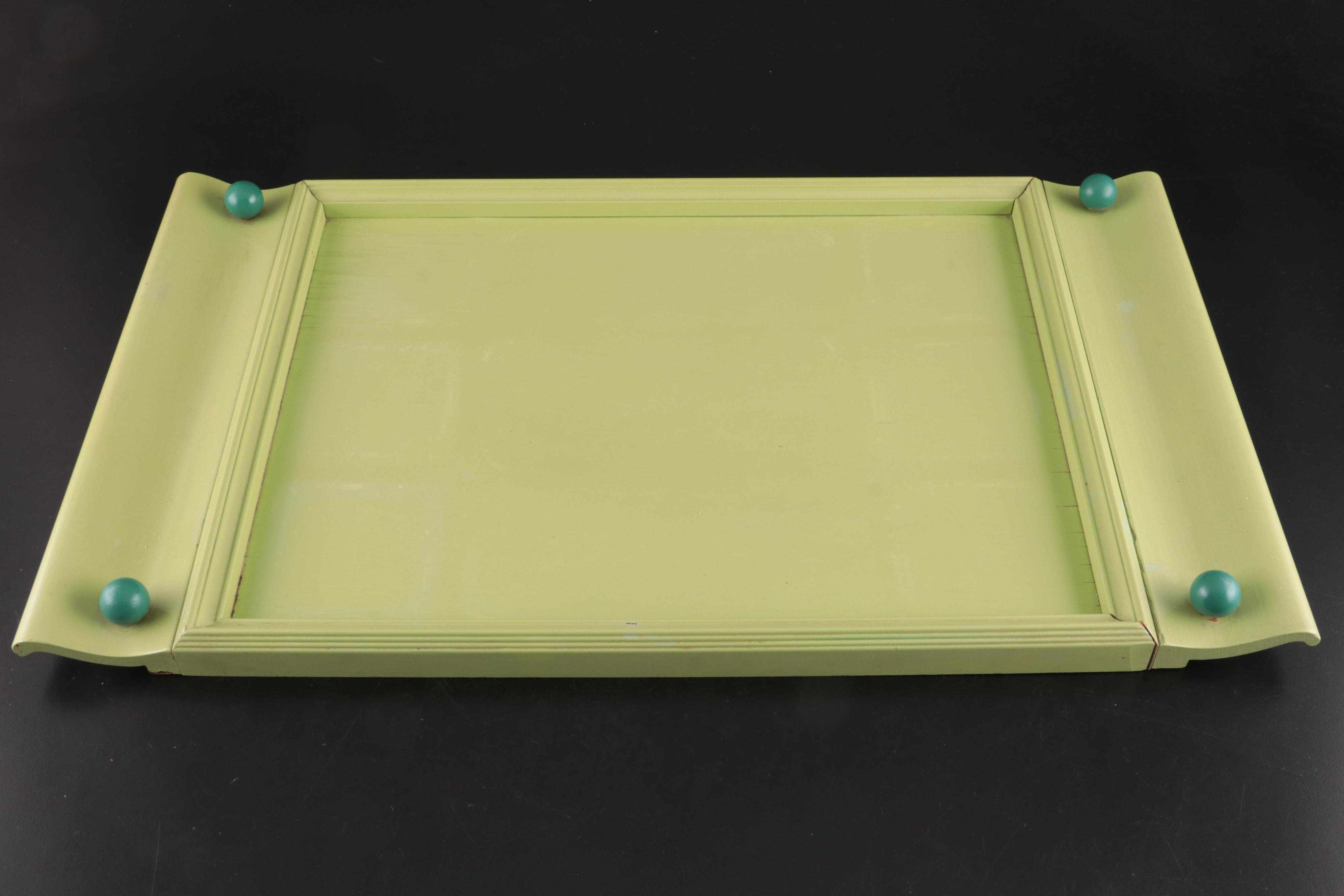 MCM Serving Tray with Glass Inserts | EBTH