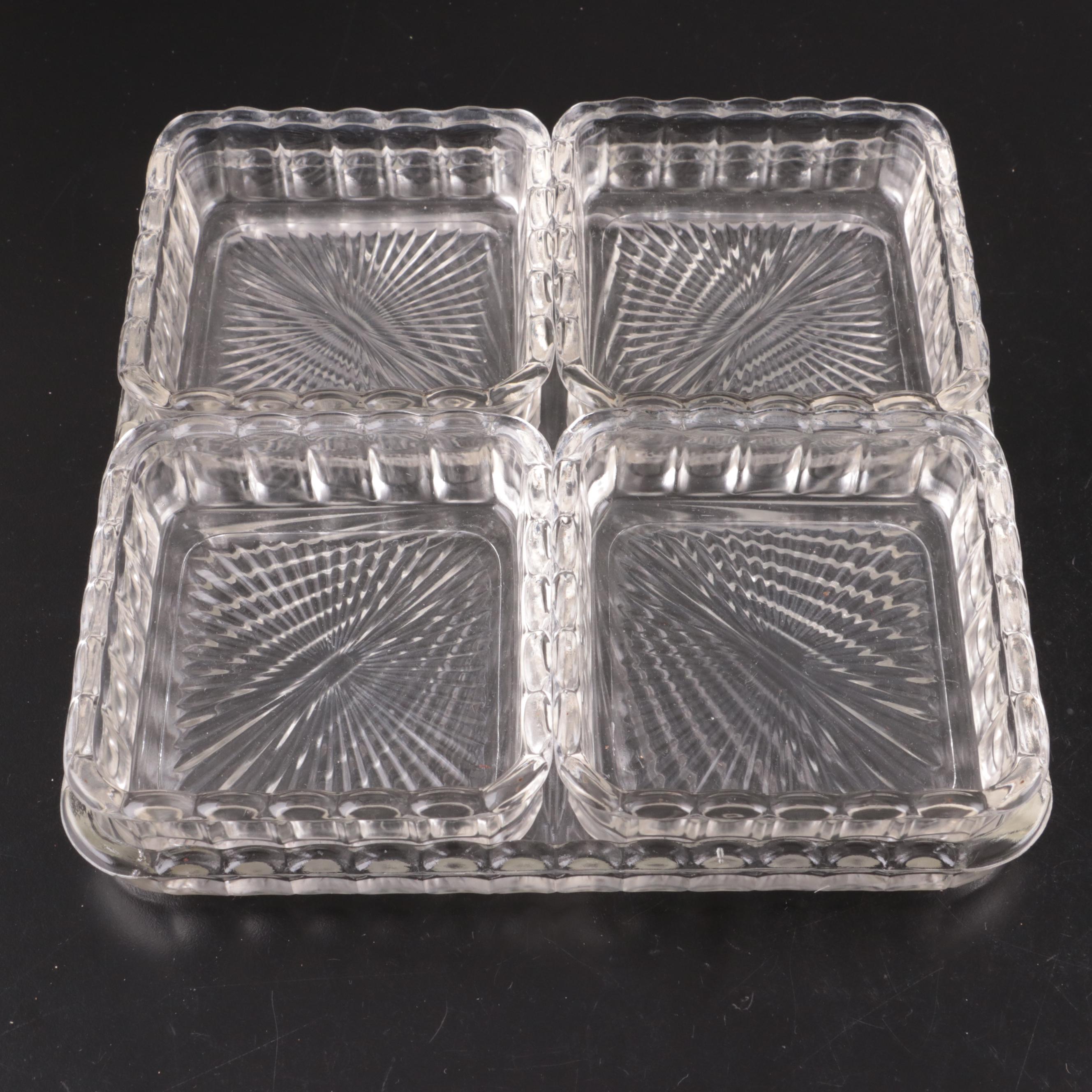 MCM Serving Tray with Glass Inserts | EBTH